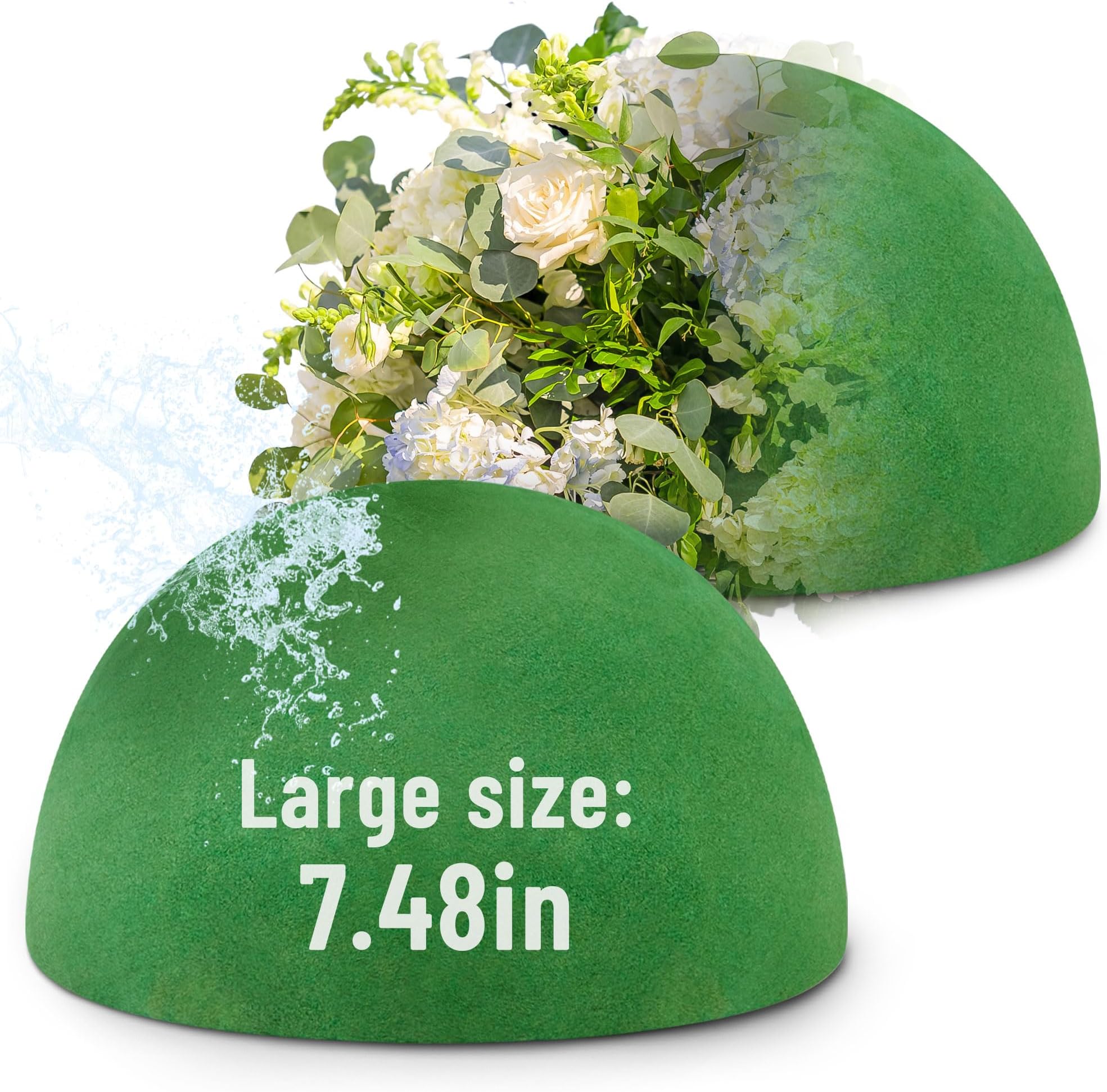 Amazon.com: KALLORY Floral Foam Spheres, 2pcs DIY Round Flower Foam ...