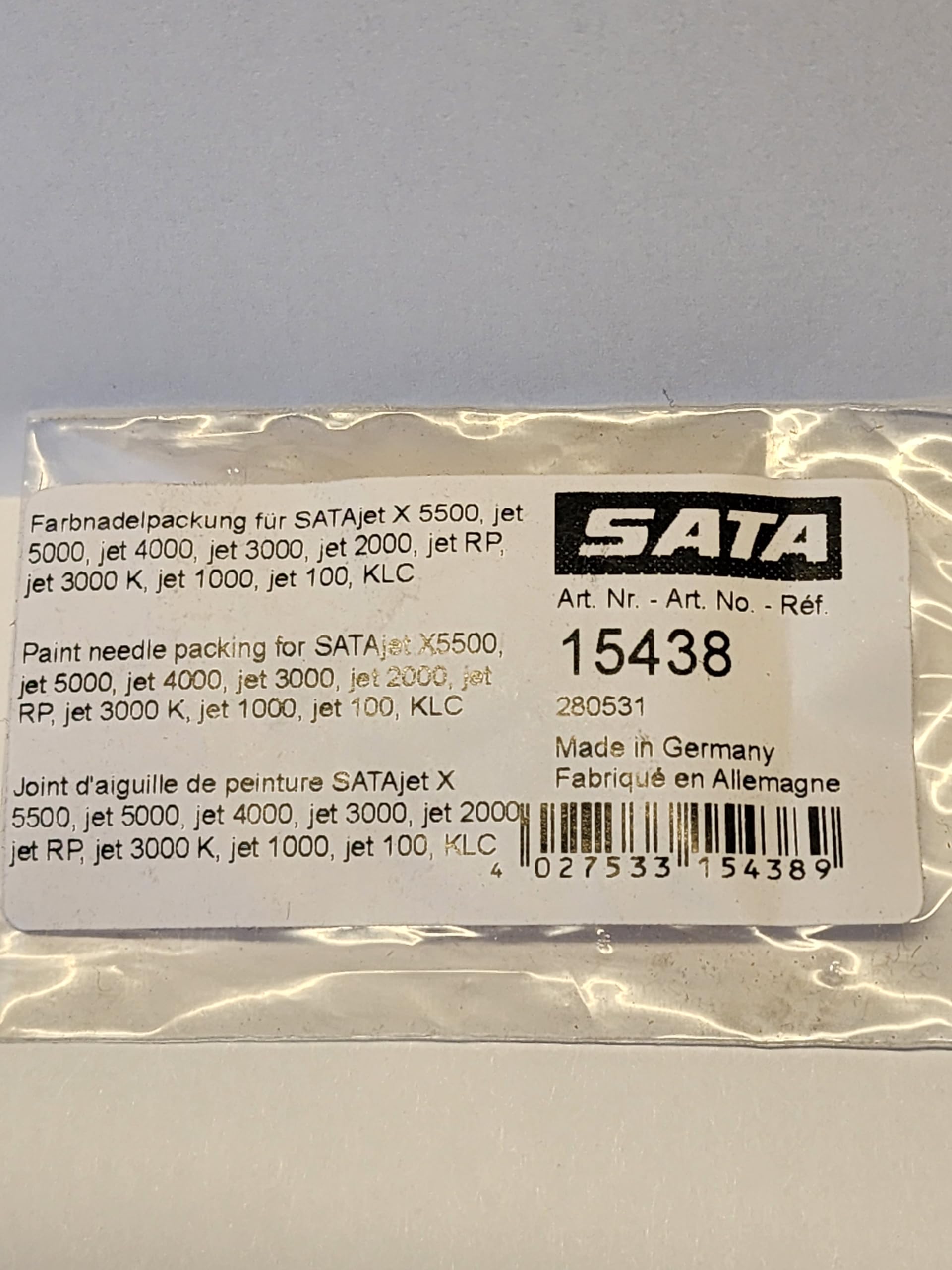 Amazon.com: Generic SATA 15438 Needle Packing Set, Use with: SATAjet ...