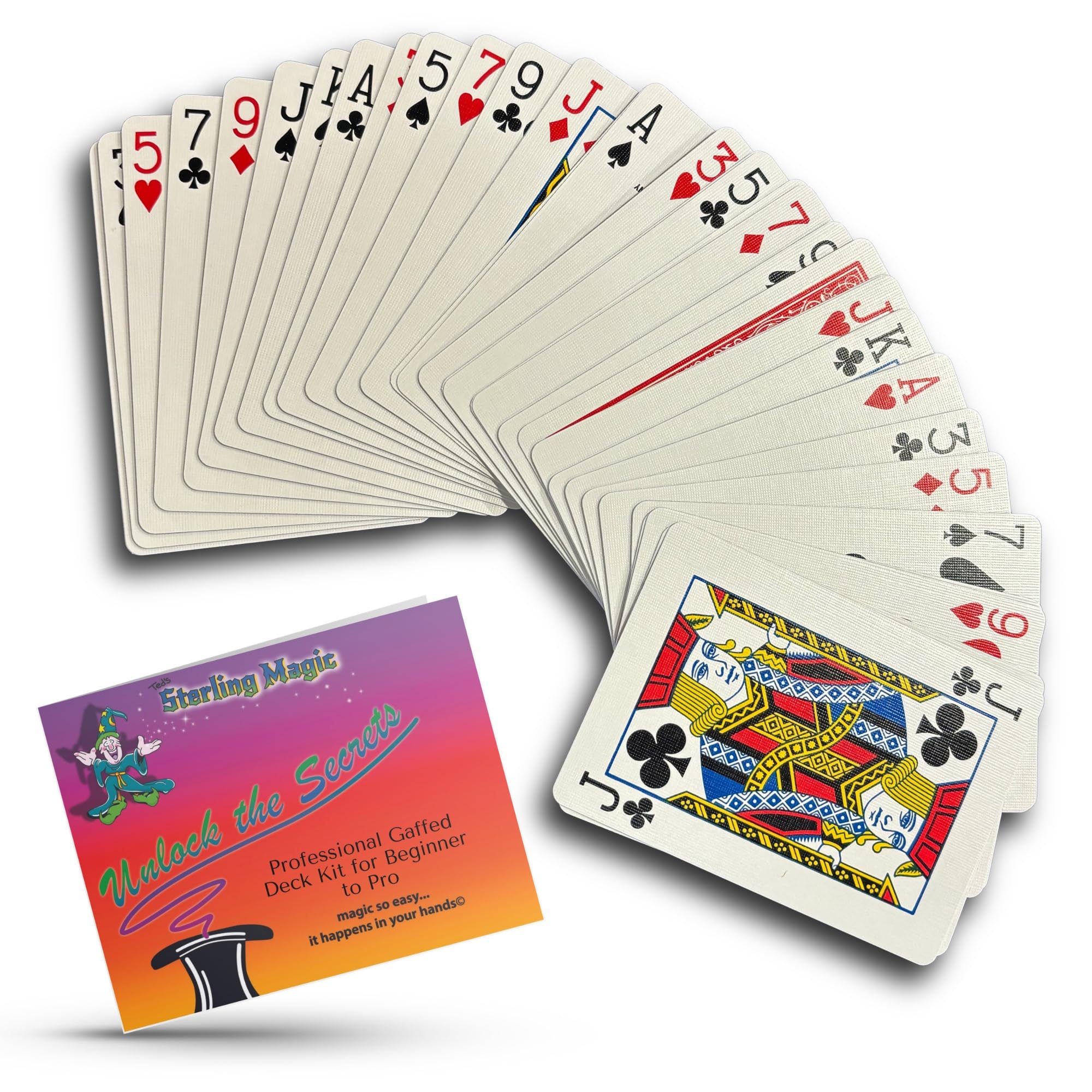 Amazon.com: Ted's Sterling Magic Professional Gaffed Deck Kit for ...