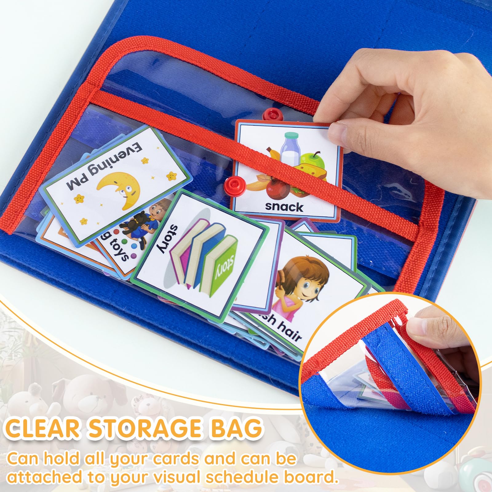 Snapklik.com : ALSLEA Large Visual Schedule For Kids