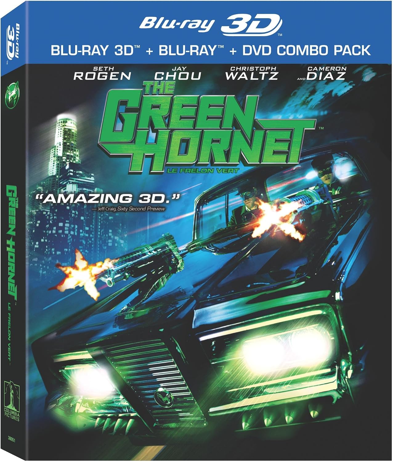 The Green Hornet (3D Bilingual - Blu-Ray/DVD Combo Pack) [Blu-ray ...