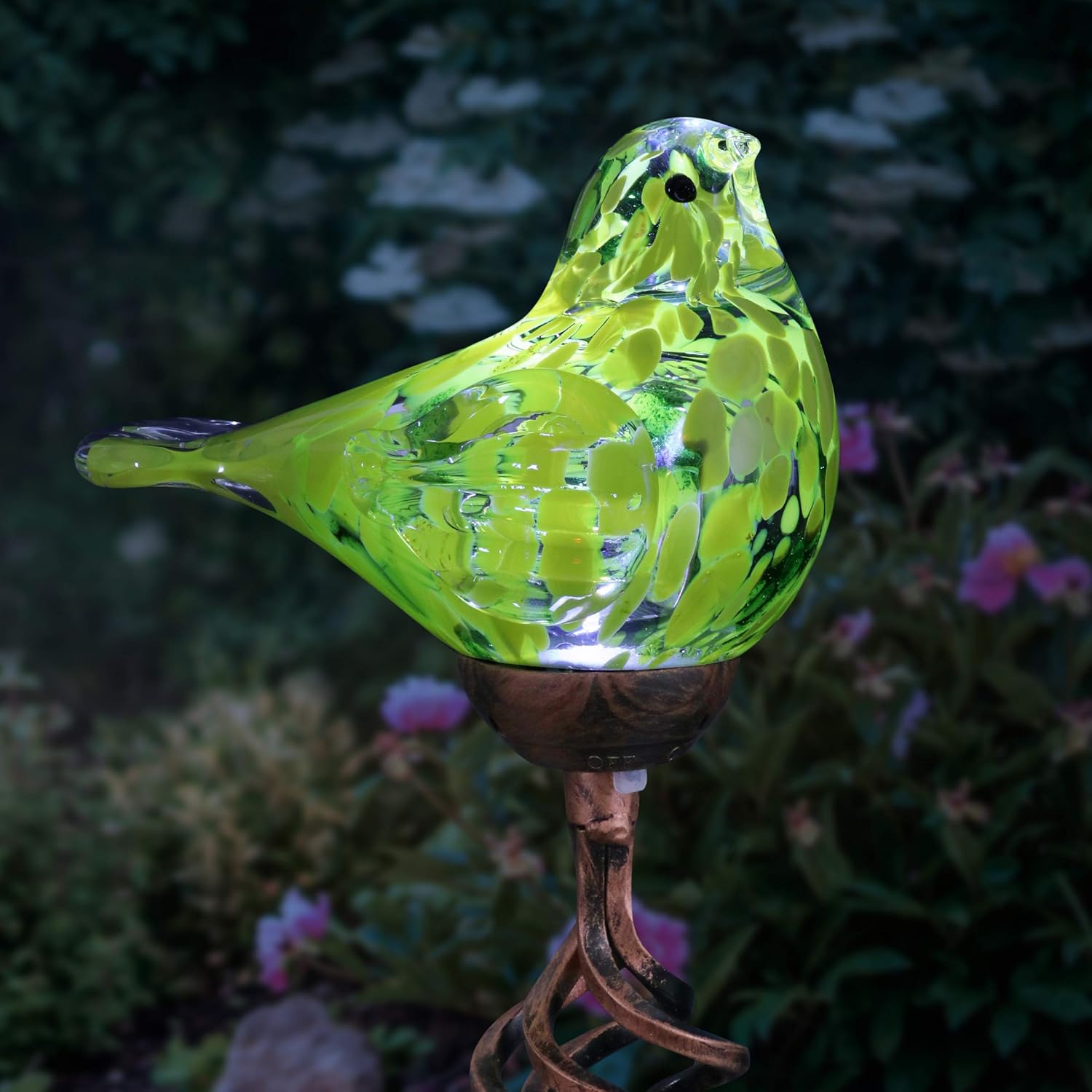 Amazon.com: Exhart Garden Solar Lights, Decorative LED Bird Garden ...