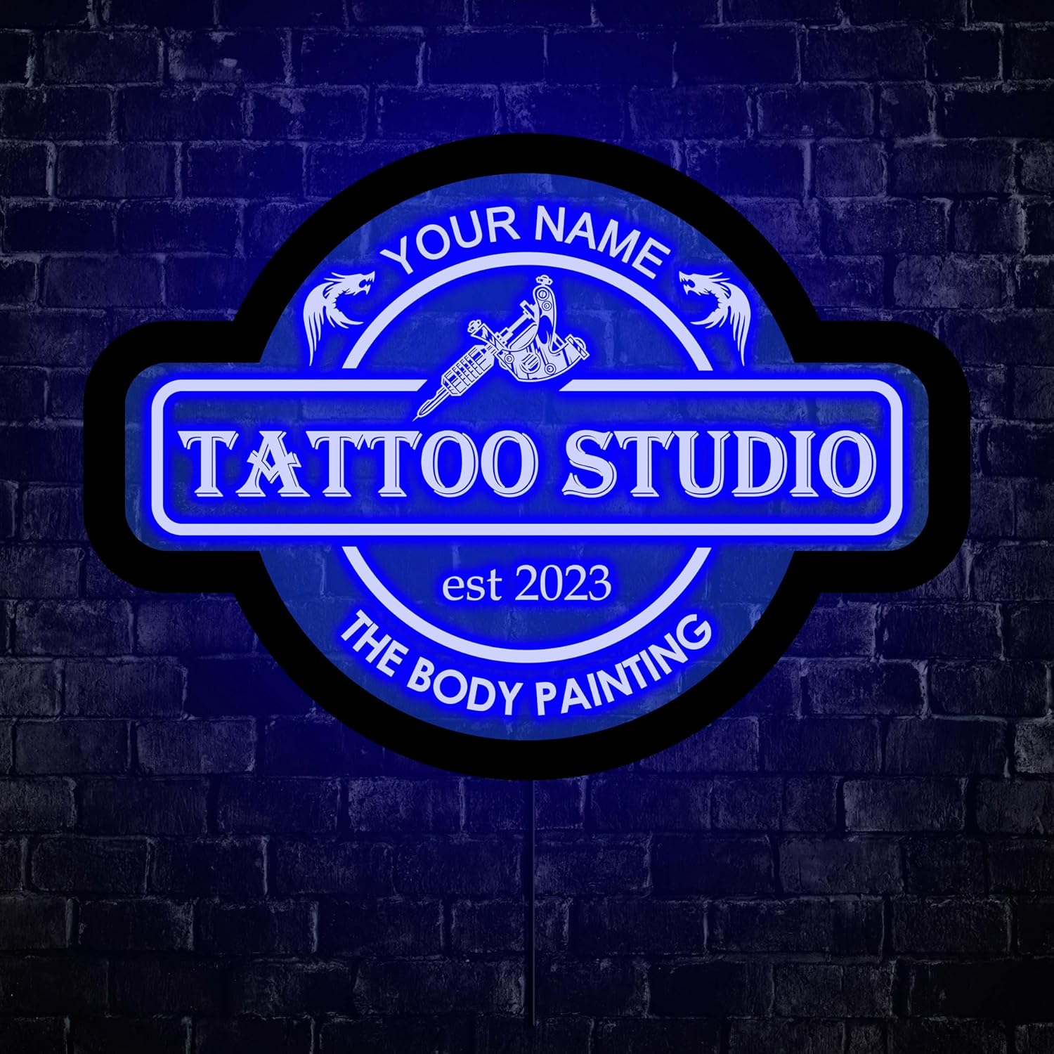 Custom Tattoo Studio Neon Sign, Personalized Tattoo Neon Sign, Tattoo ...