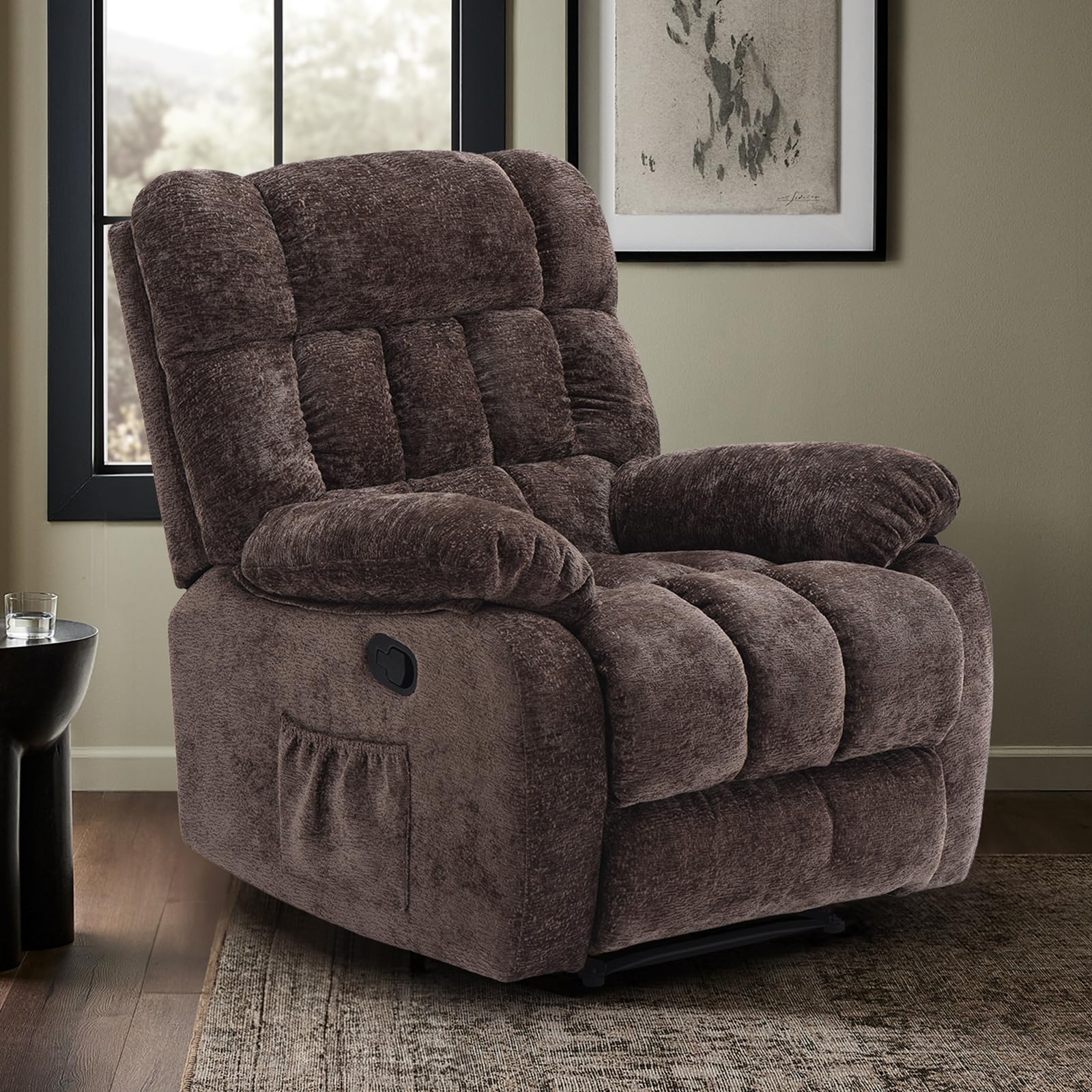 STARY 110°-160° Adjustable Ergonomic Rocker Chair with Footrest ...