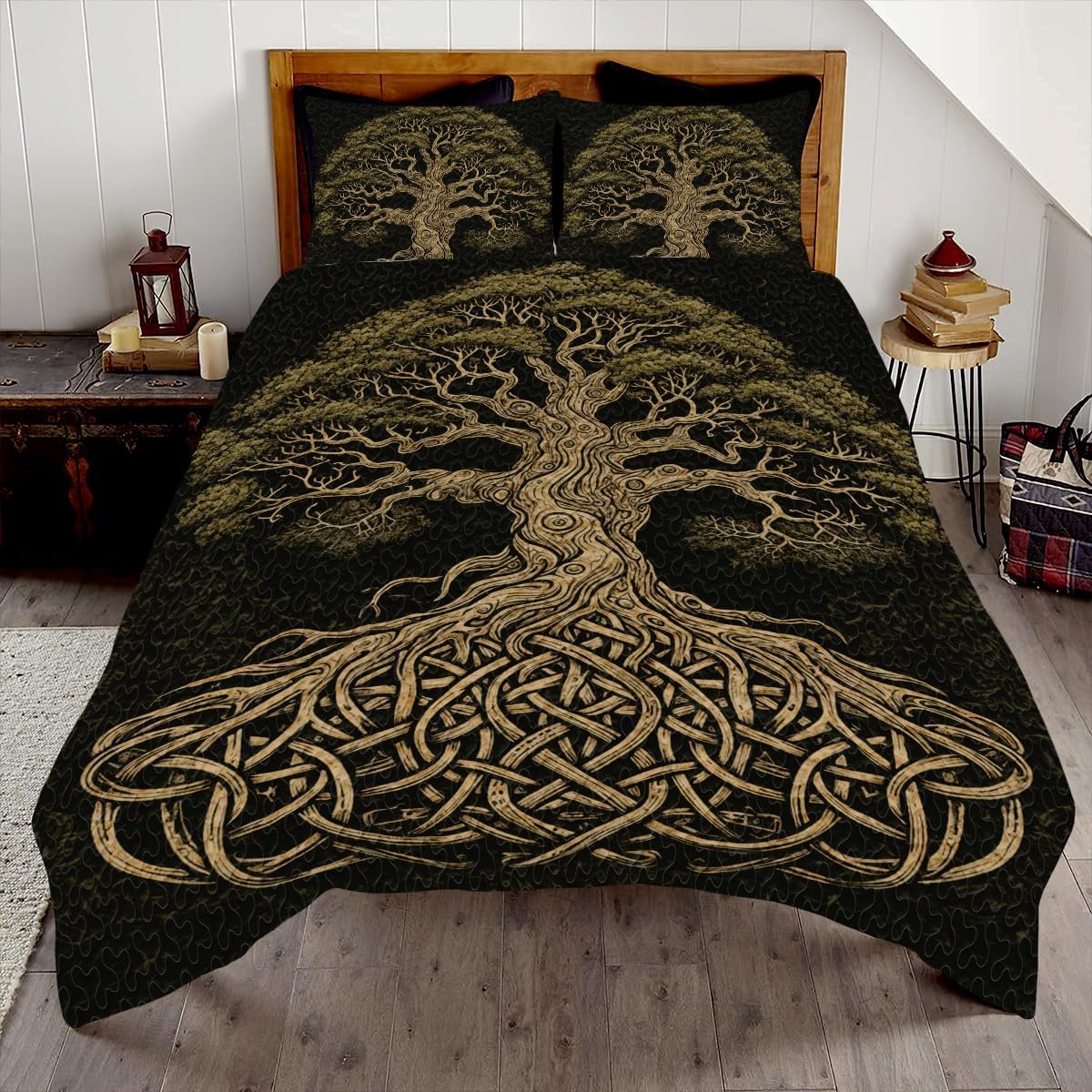 Amazon.com: SATIGI Tree of Life Bedding Set, Custom Tree of Life Quilt ...