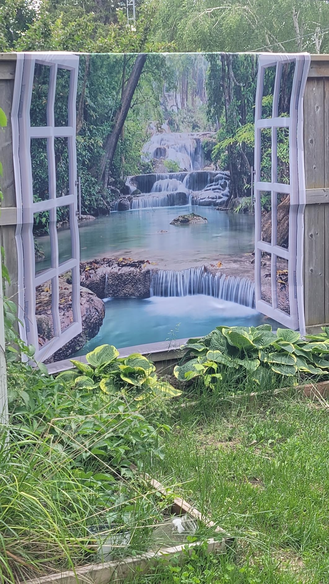 Forest Waterfall Shower Curtain Nature Scenic Tropical Rainforest ...
