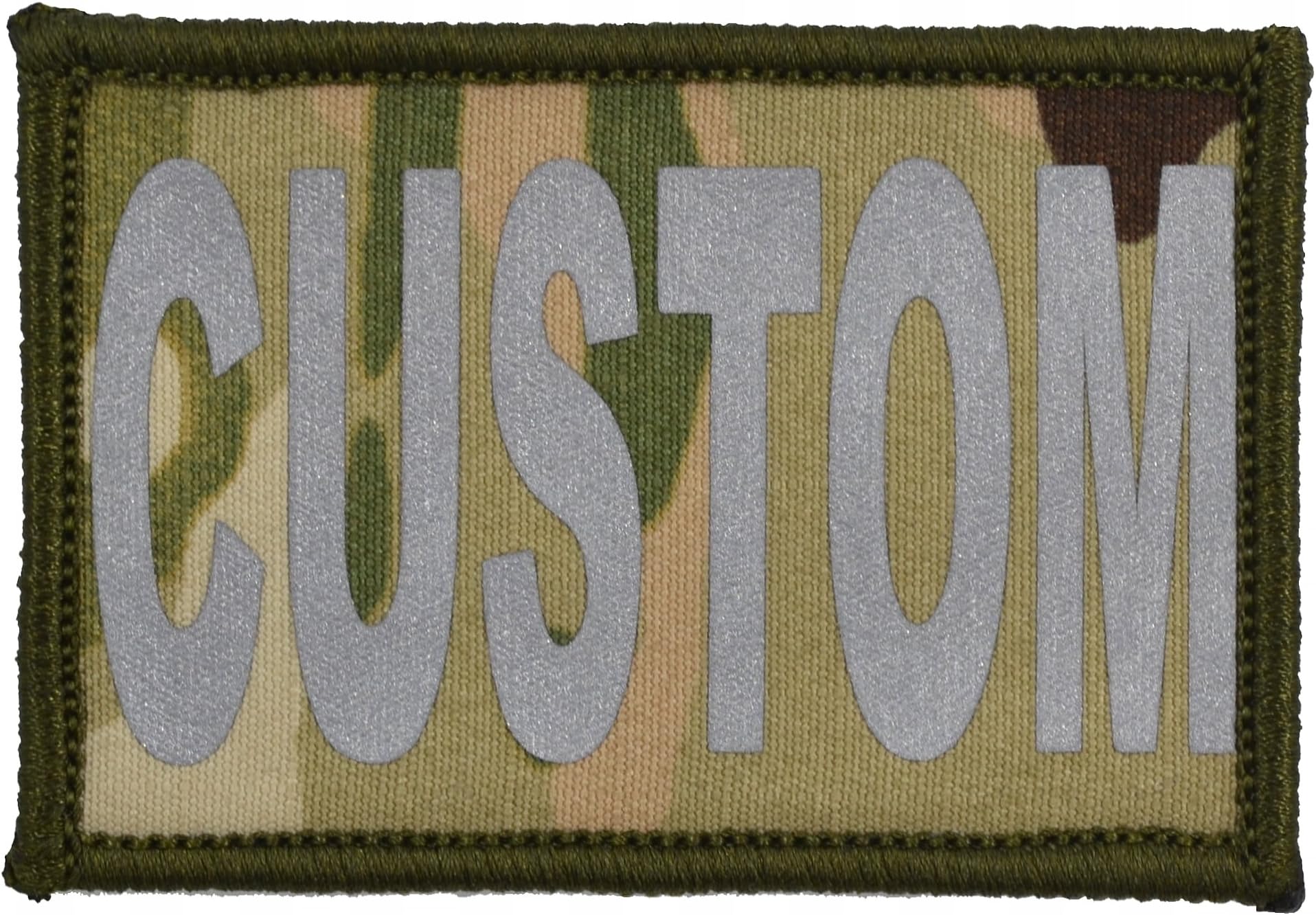 Amazon.com: Custom Reflective Patch - 2 x 3 inch Custom Text Patch ...