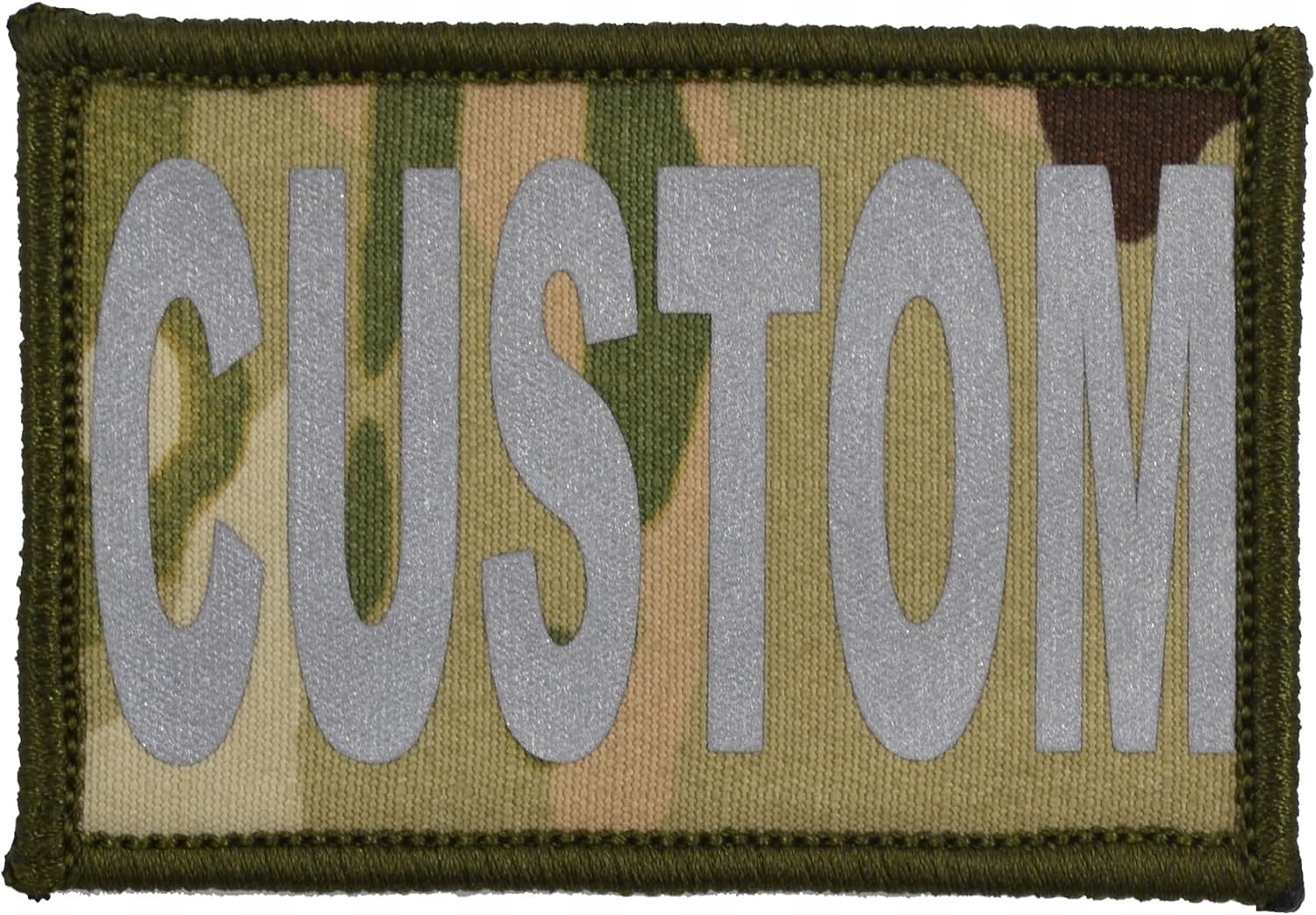 Amazon.com: Custom Reflective Patch - 2 x 3 inch Custom Text Patch ...