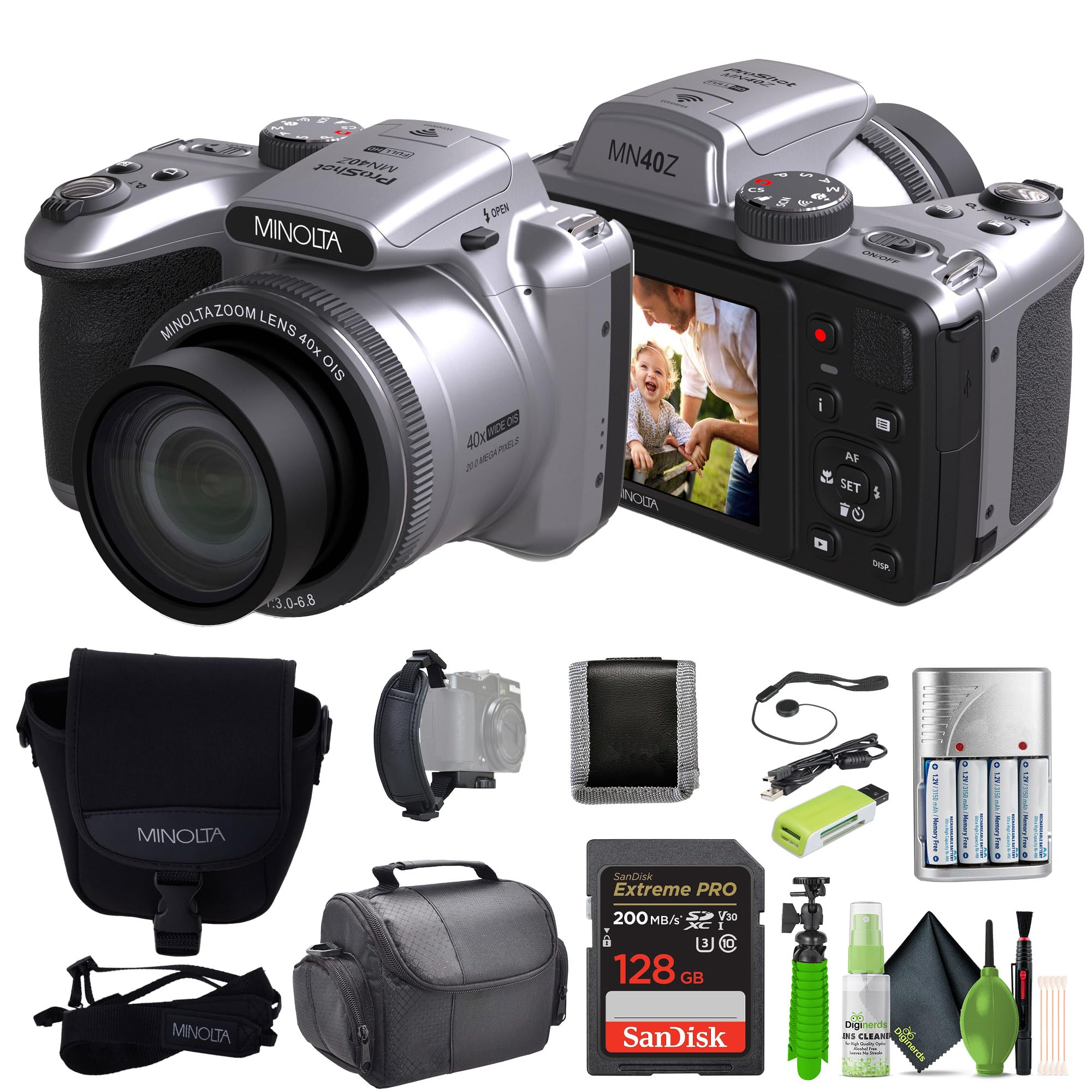 Amazon.com : MINOLTA MN40Z 20 Mega Pixels 40x Optical Zoom Digital ...