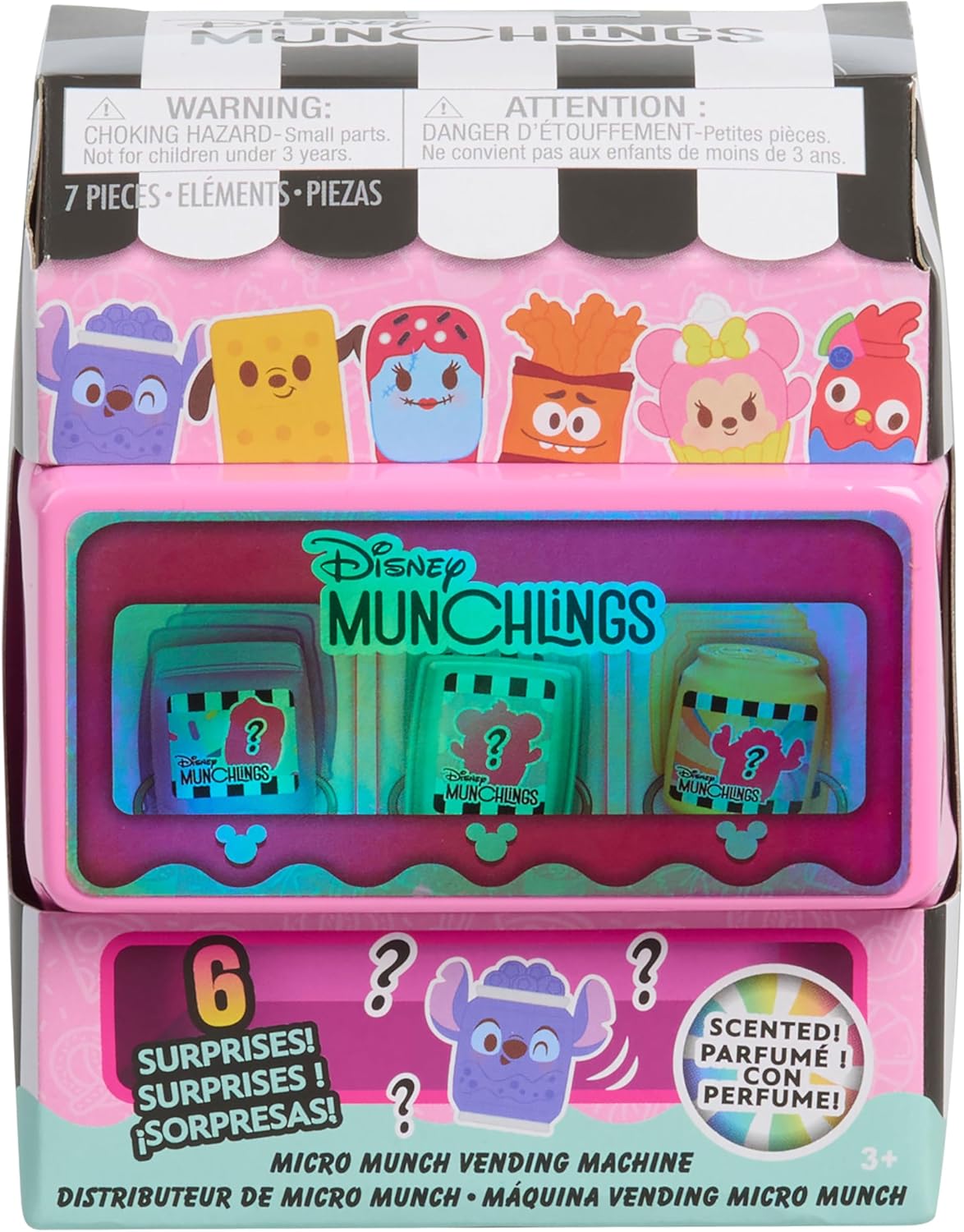 Amazon.com: Disney Munchlings Micro Munch Vending Machine, Collectible ...
