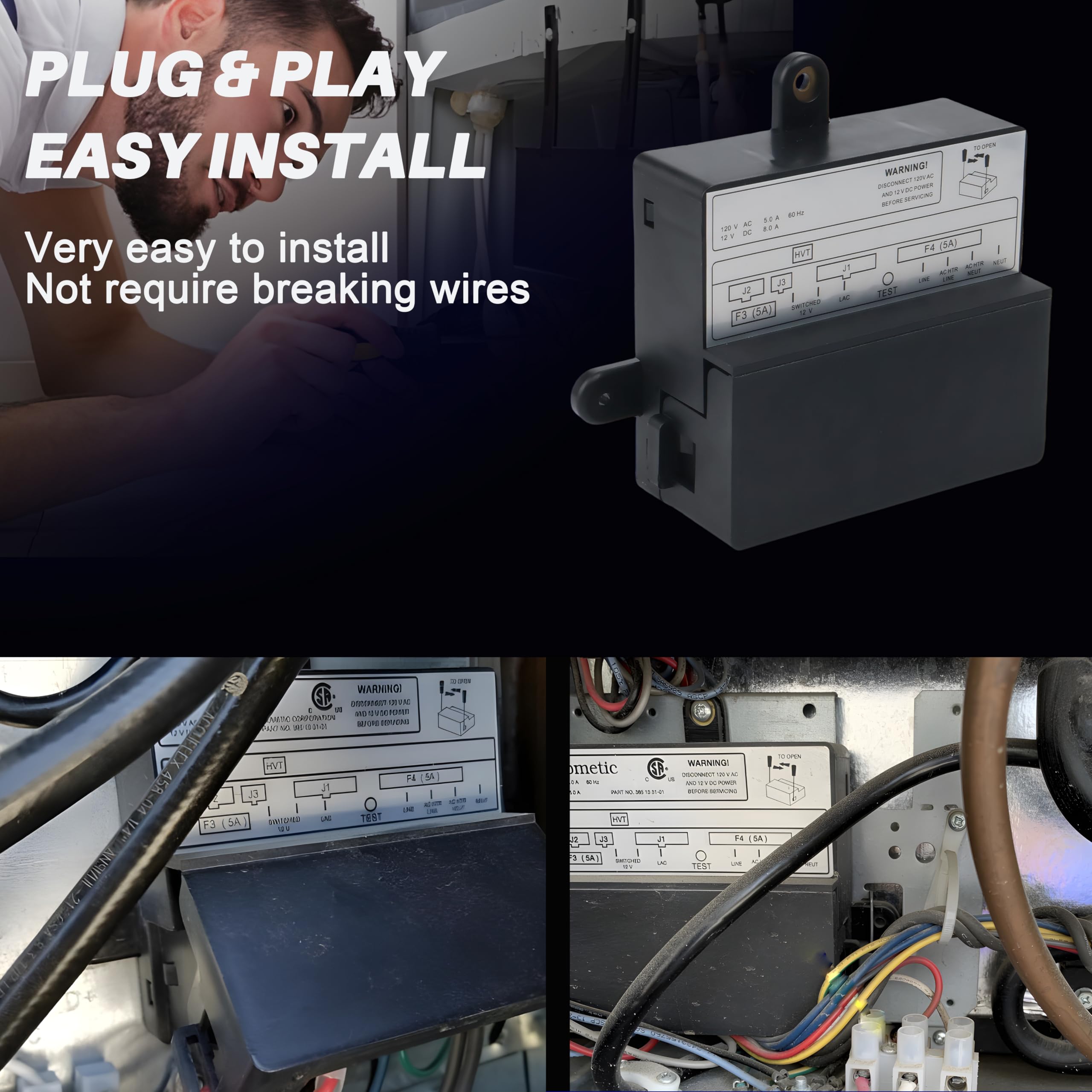 Rv Supplies RV Refrigerator Power Supply Board 3851331011 Replacement ...