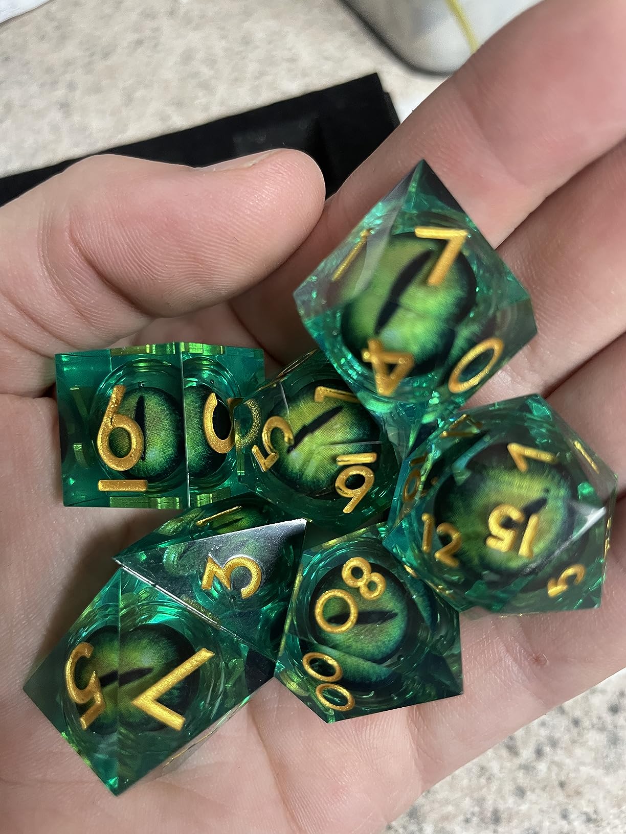 $6/mo - Finance YEMEKO Beholder'S Eye DND Dice- Dragon Eye Liquid Core ...