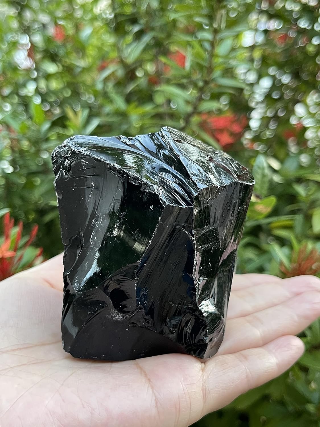Extra Large Black Obsidian Rough Stones, 3-10" Natural Black Obsidian ...