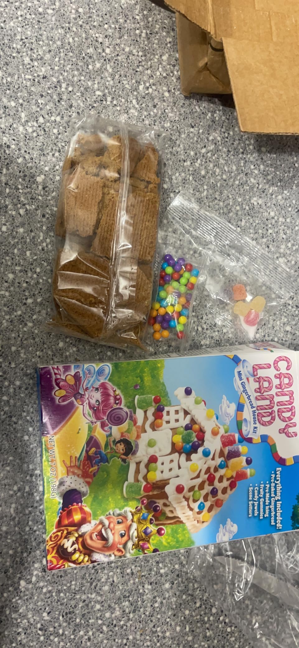 Amazon.com : Candy Land Mini Gingerbread House Kit : Grocery & Gourmet Food