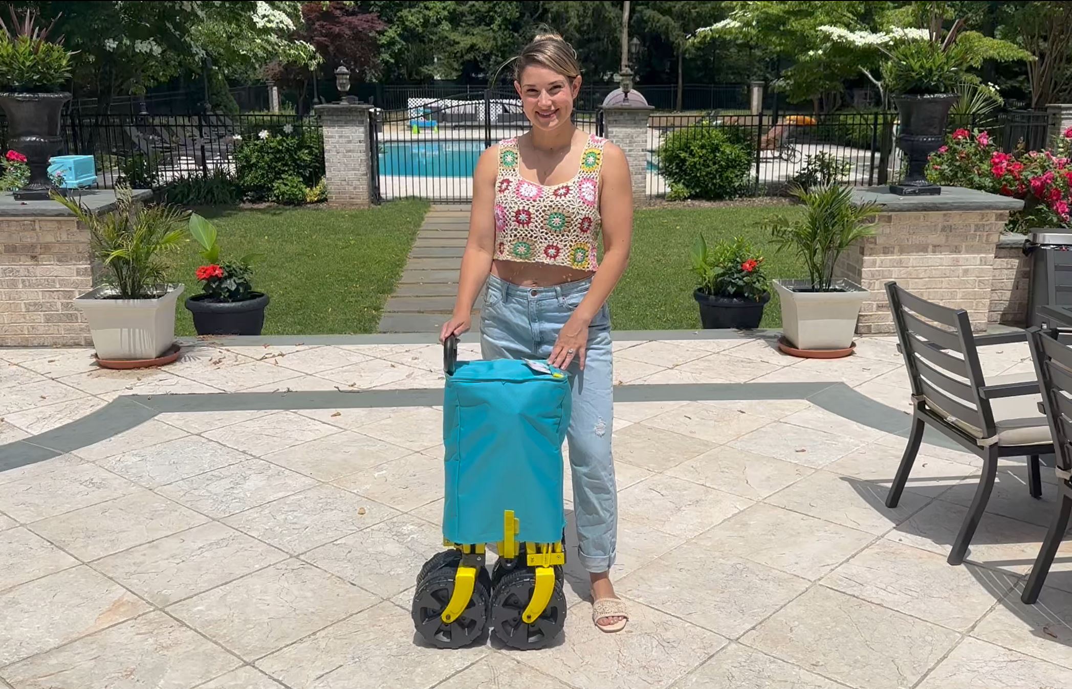 Watch Review of the Old Bahama Bay Beach Wagon Cart on Amazon Live