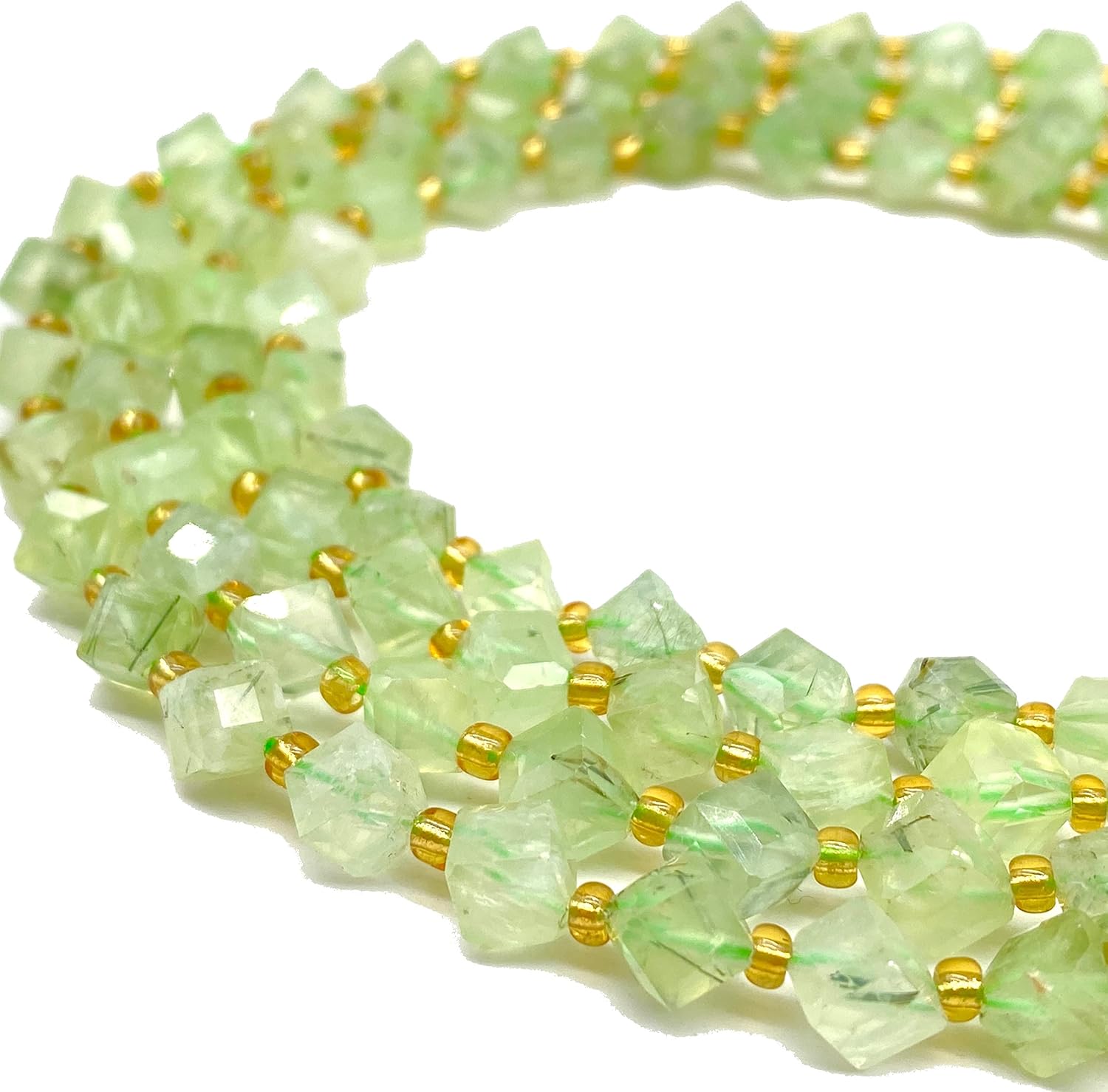 Amazon.com: ABCGEMS Australian Moss Prehnite Beads (A Revolutionary ...