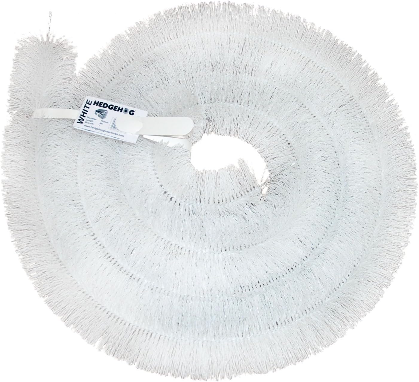 1 x 4m (4 metres) 100mm Brown Hedgehog Gutter Brush - Leaf guard stops ...