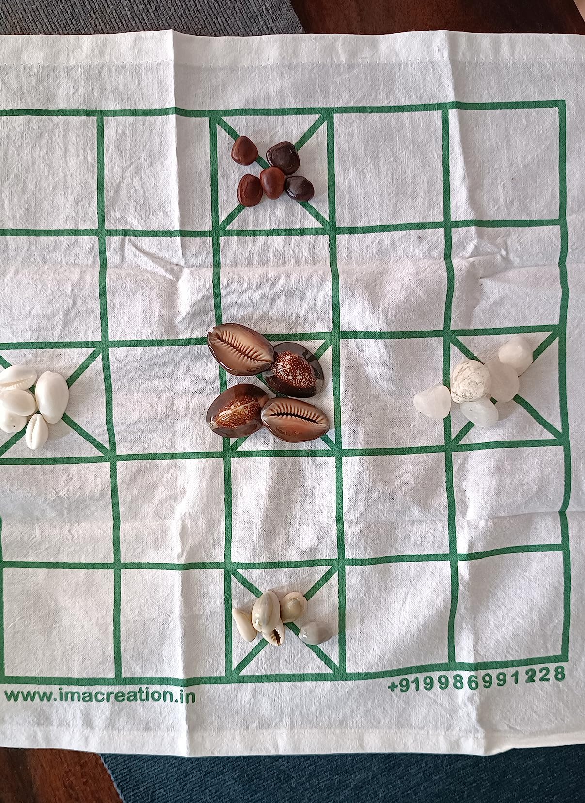 Buy 5 Mane / Thayam / Asta Chama / Charsow Cloth Game Board Set By Ima ...