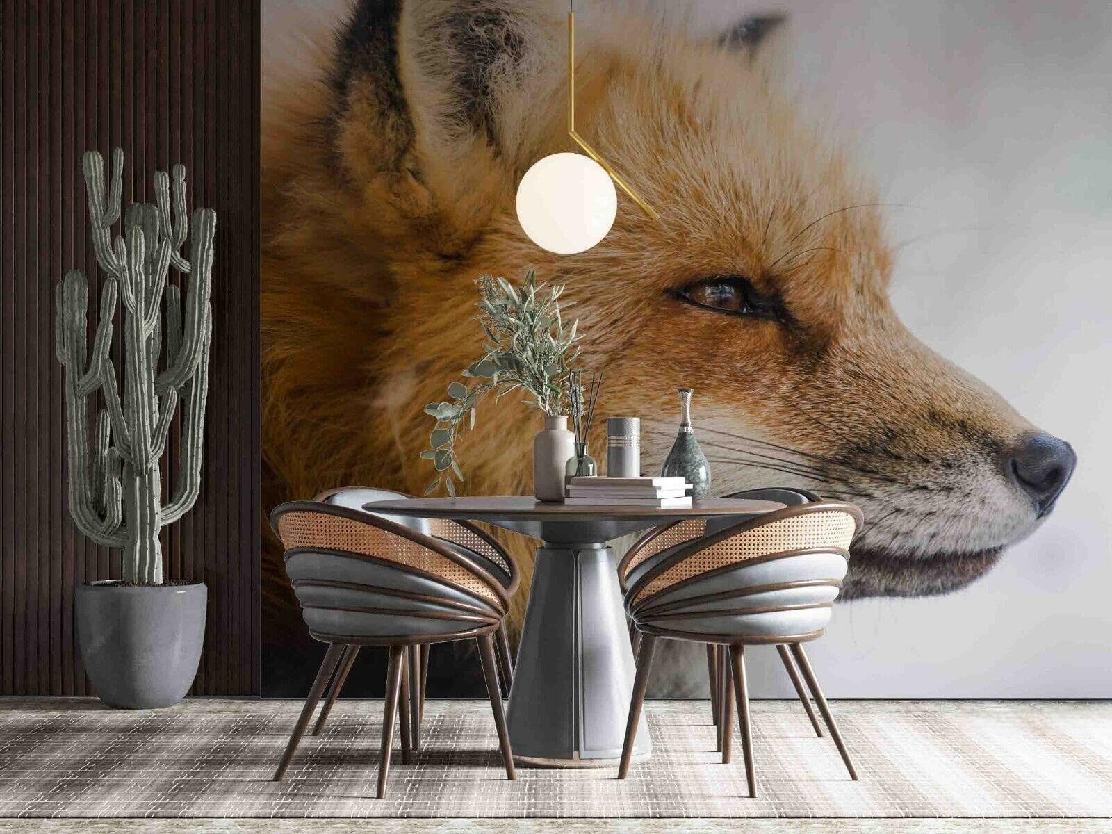 Logo Fox Wall 3d FOX | 3D Metal Geometric Fox Head Wall Decor
