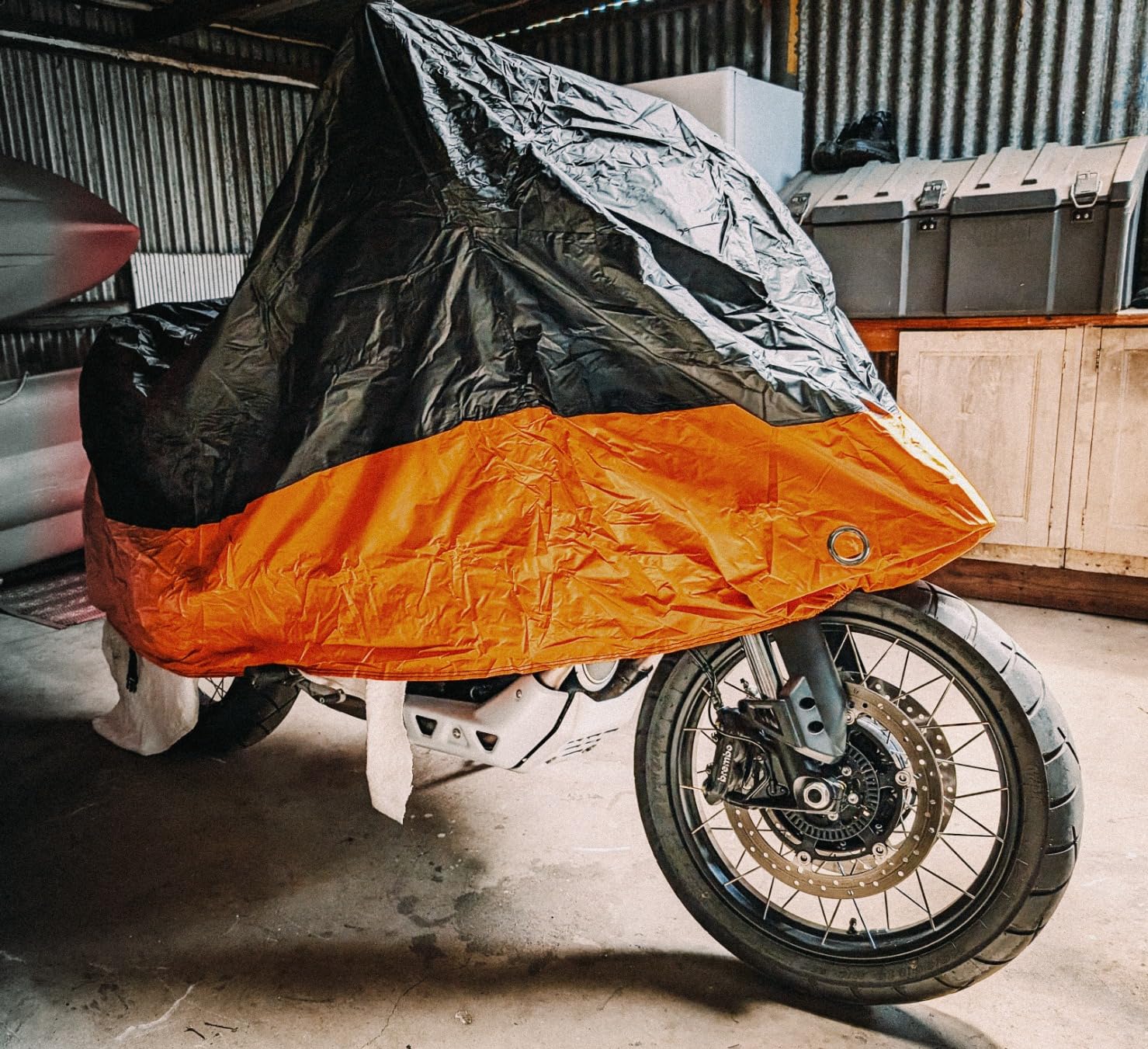 Motorcycle Cover, Waterproof Durable Tear Resistant Motorbike Scooter ...