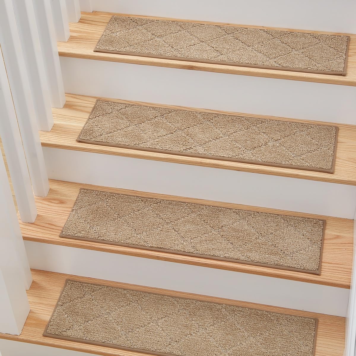 Amazon.com: MBIGM 8" x 30" Carpet Stair Treads for Wooden Steps (15 in ...