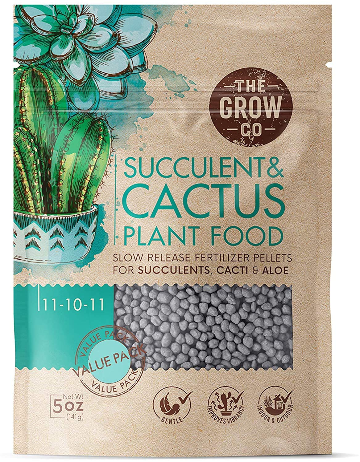 Amazon.com: Succulents & Cactus Plant Food - Gentle Long Lasting ...