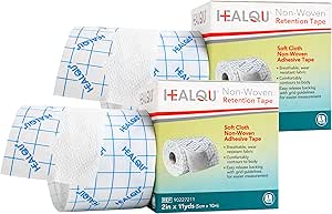 Dressing Retention Tape - 2" x 11yd, 2 Rolls Premium Non-Woven ...