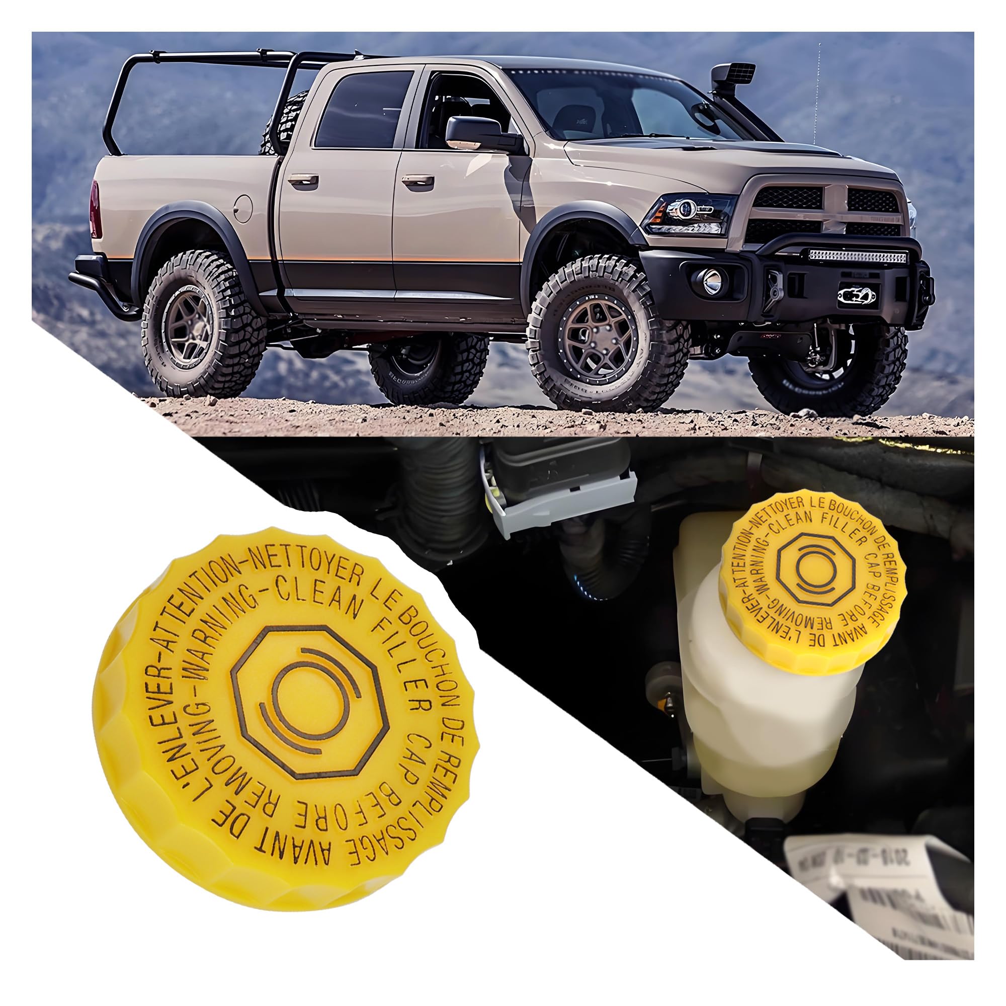 Amazon.com: Brake Fluid Cap Replacement OEM#4683656AB,Brake Master ...