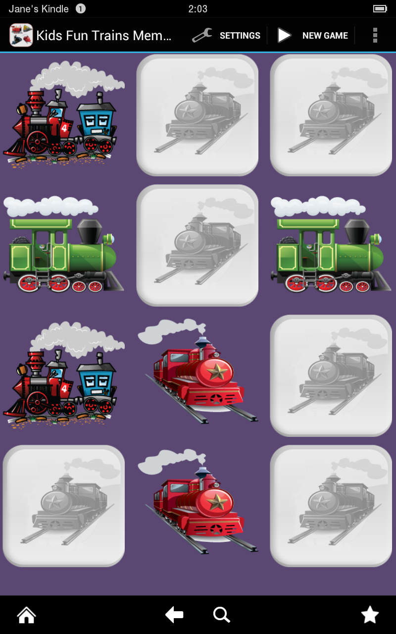 Kids Fun Trains Memory Game - App on the Amazon Appstore
