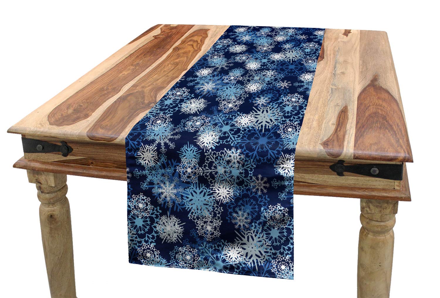 Amazon.com: Ambesonne Winter Table Runner, Various Different Ornate ...