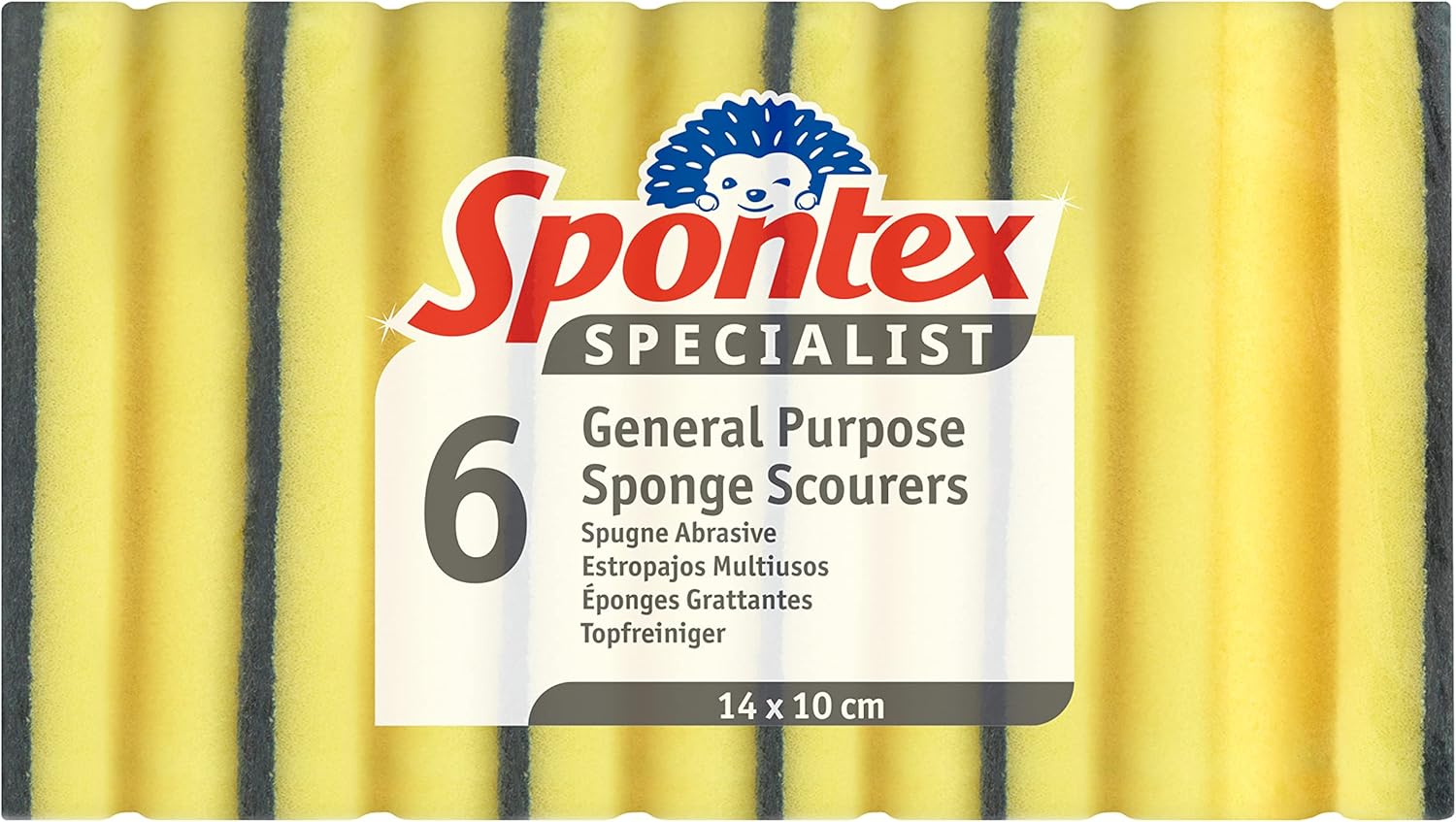 Spontex Specialist 6 Sponge Scourers : Amazon.co.uk: Grocery