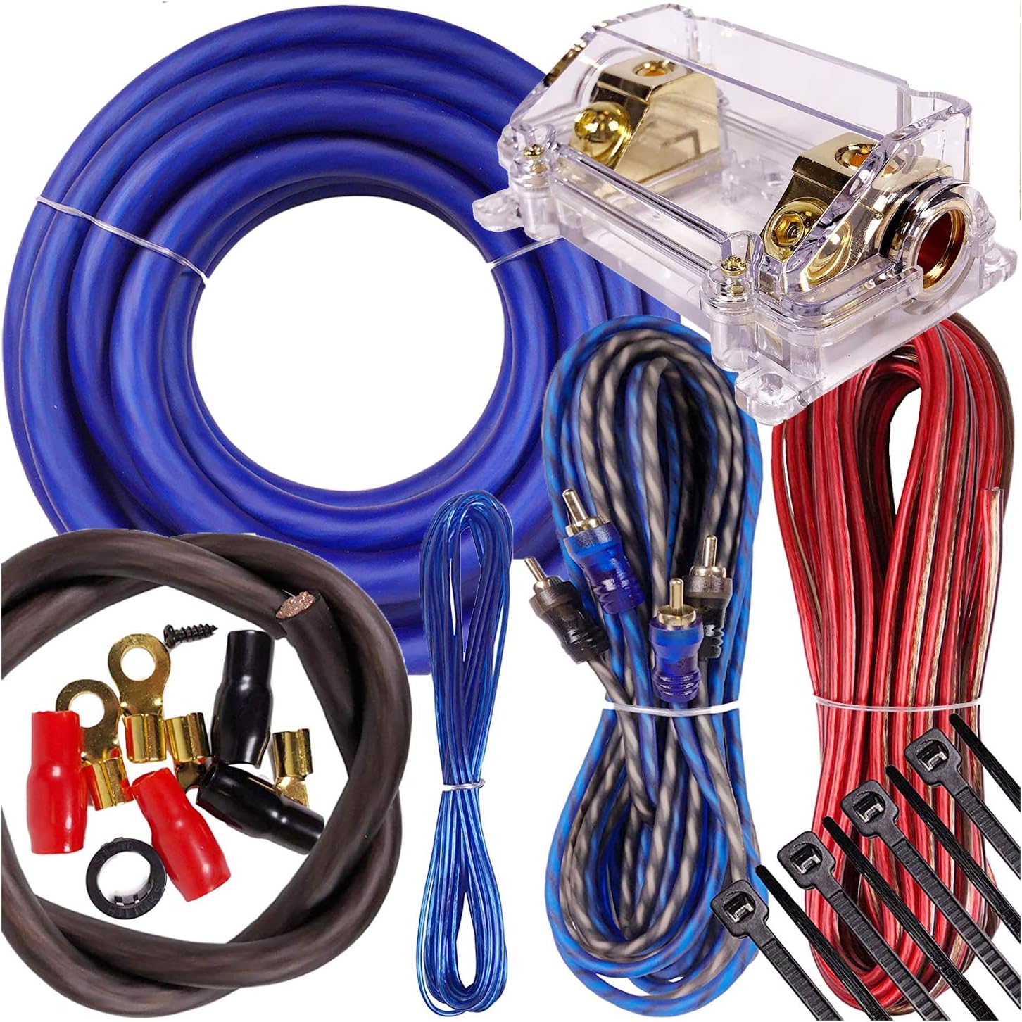 Amazon.com: Complete 2500W to 6000W Gravity 4 Gauge Amplifier ...