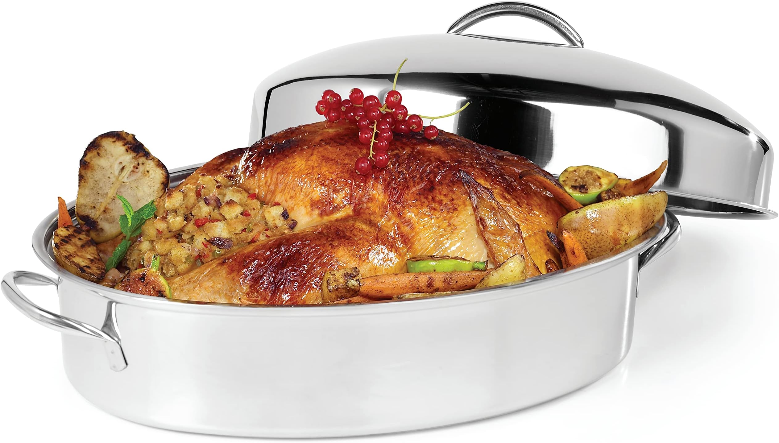 Amazon.com: Norpro Stainless Steel KRONA 8 Quart Multi Roaster, 18.75in ...