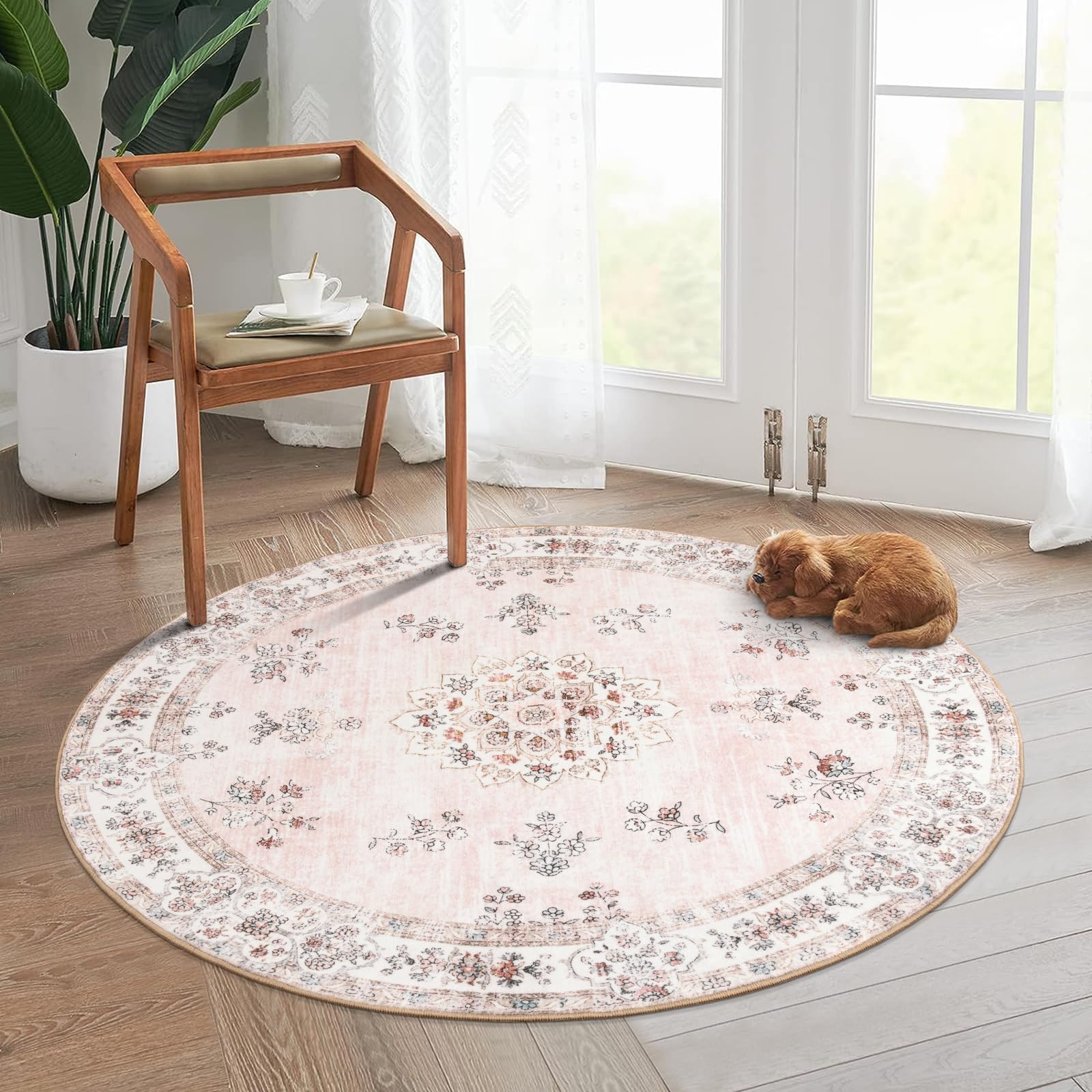 Amazon.com: BOOMLATU Luxury Rose Flower Area Rugs with Two Cute Girls ...