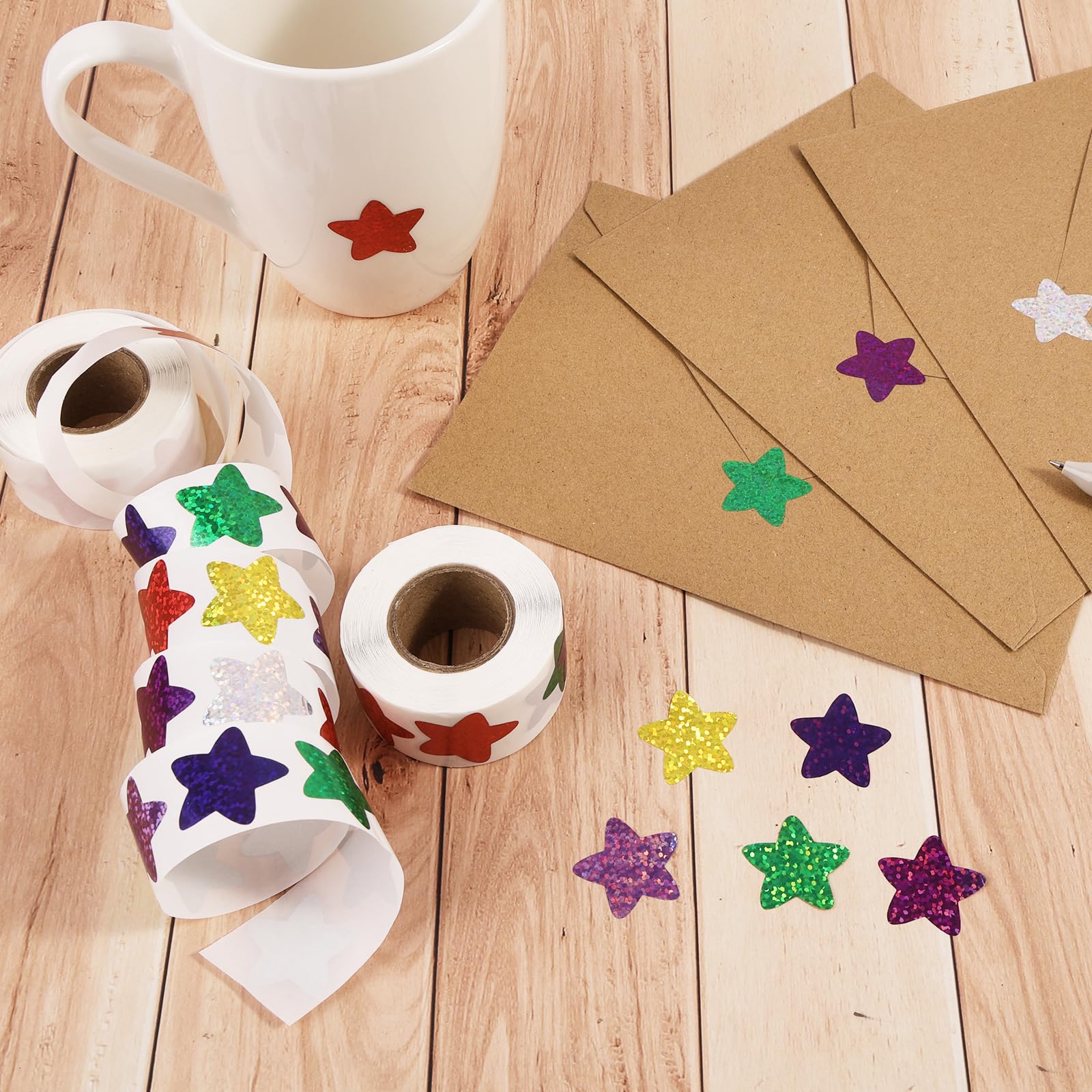 Snapklik.com : Star Stickers For Kids Reward, 1000 Pcs Holographic ...