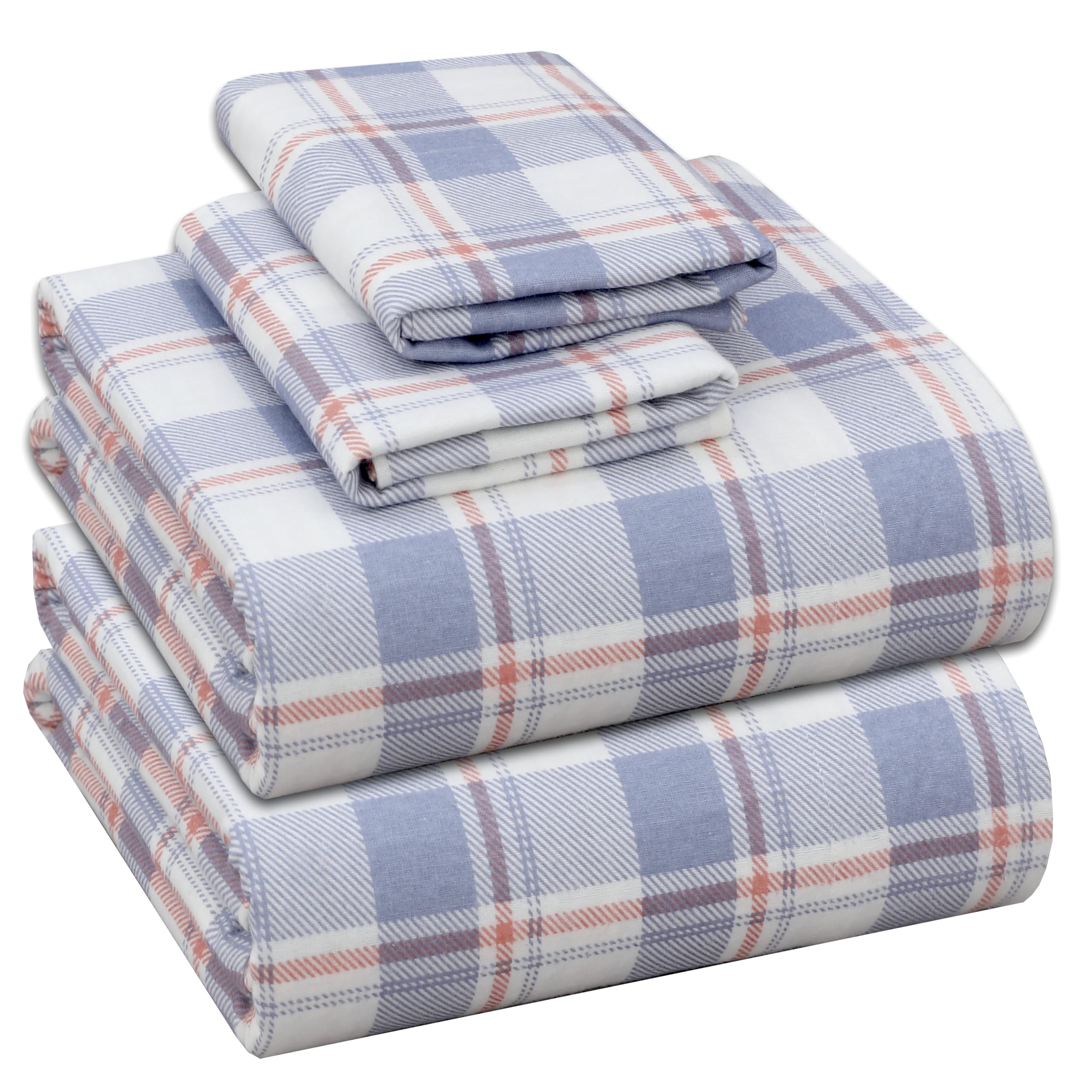Amazon.com: ZOYER Flannel Sheets Queen Size Set - Soft & Comfy Deep ...