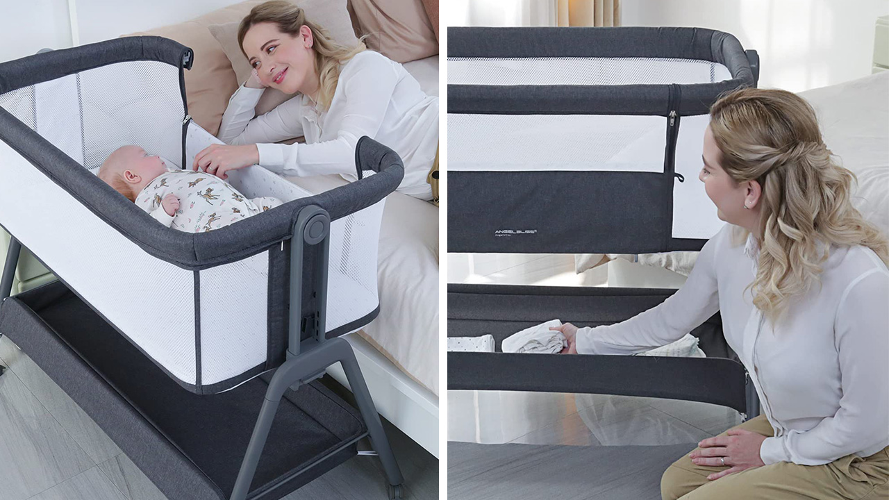 Watch 5 Things to Know& the ANGELBLISS Baby Bassinet Bedside Crib on ...