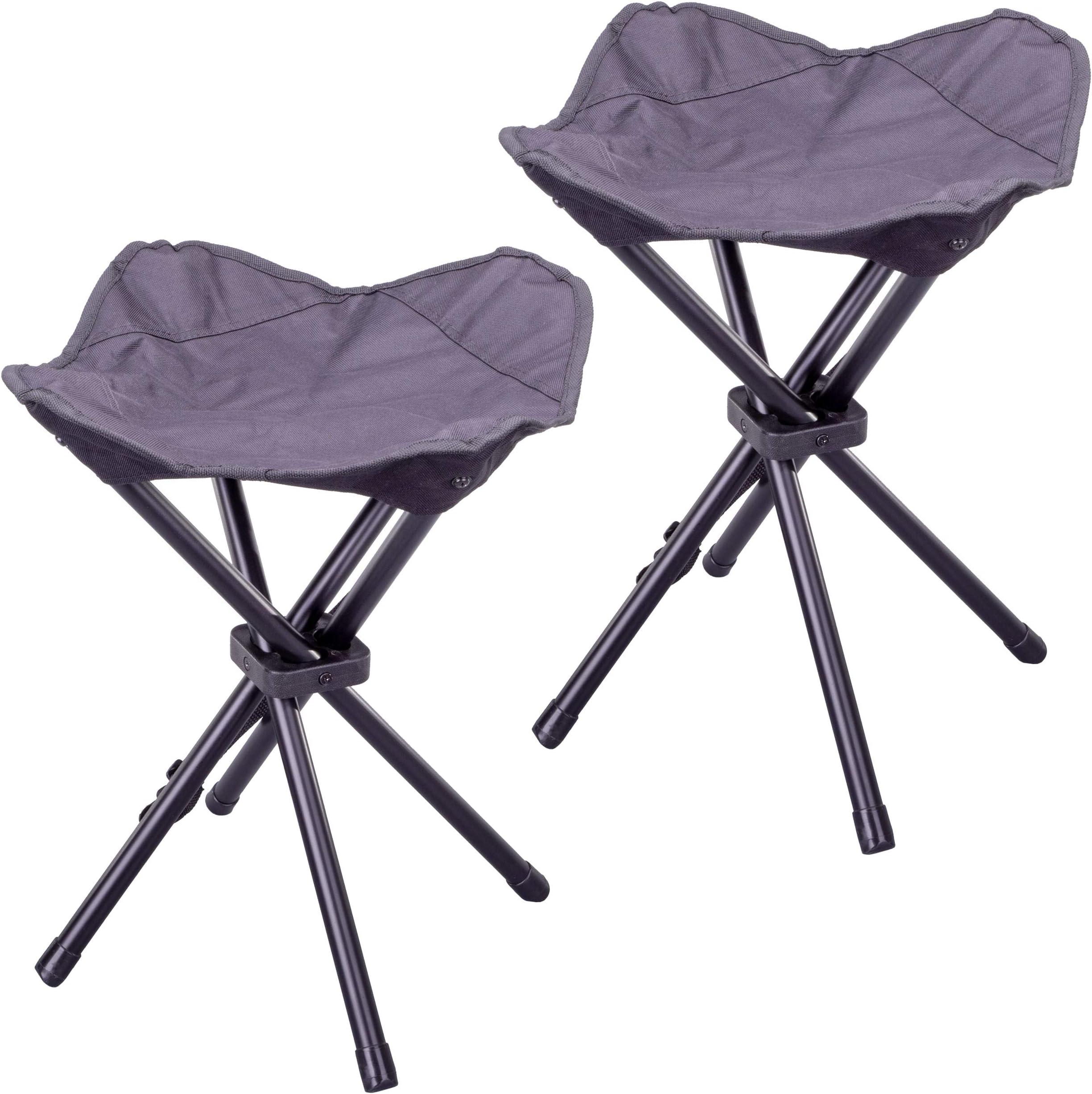 Nexos Trading 2er Set Camping-Stuhl faltbar klappbar Outdoor Hocker ...