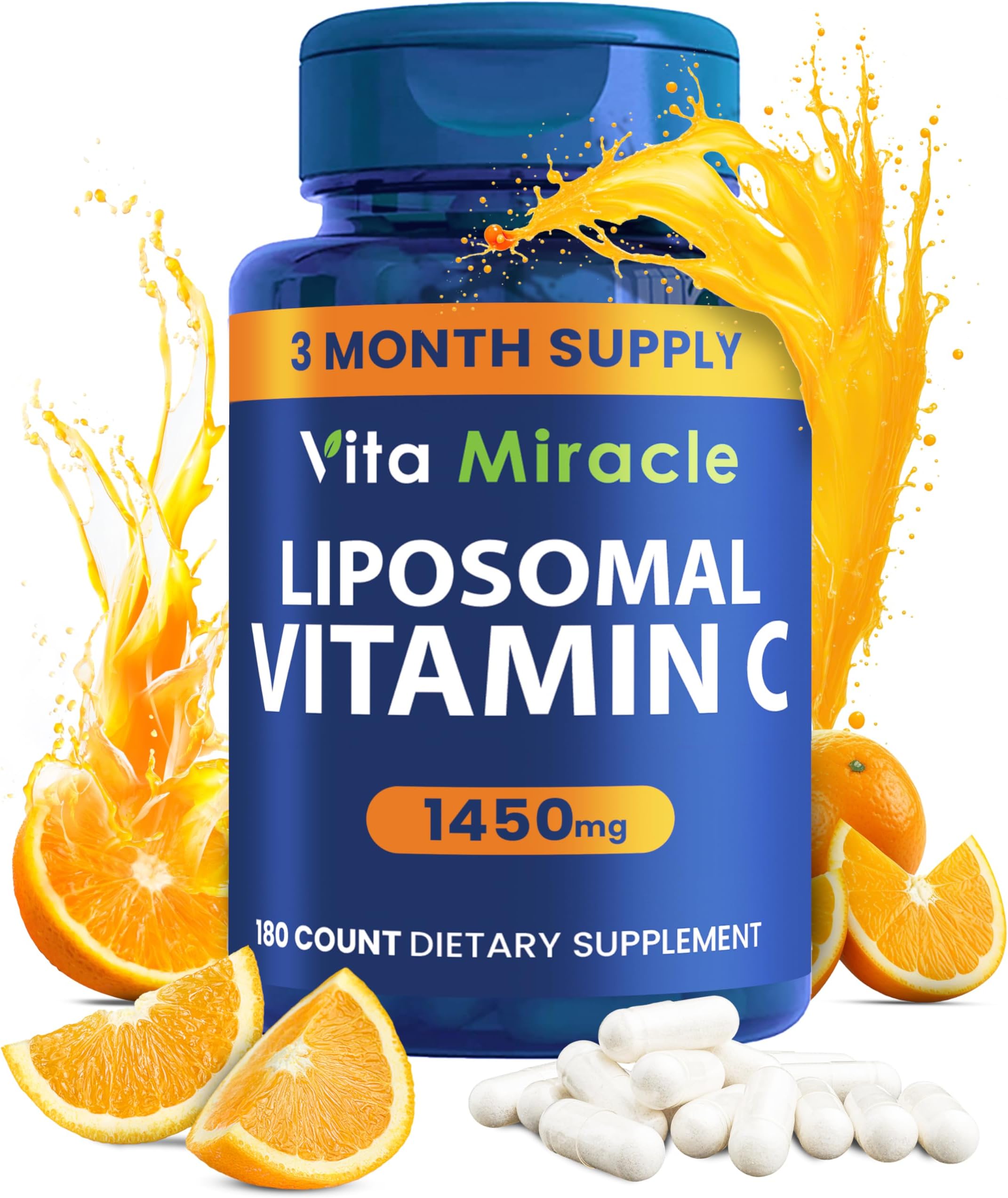 Amazon.com: SOLARAY Liposomal Vitamin C 500mg - Enhanced Absorption Vitamin C Liposomal Blend ...