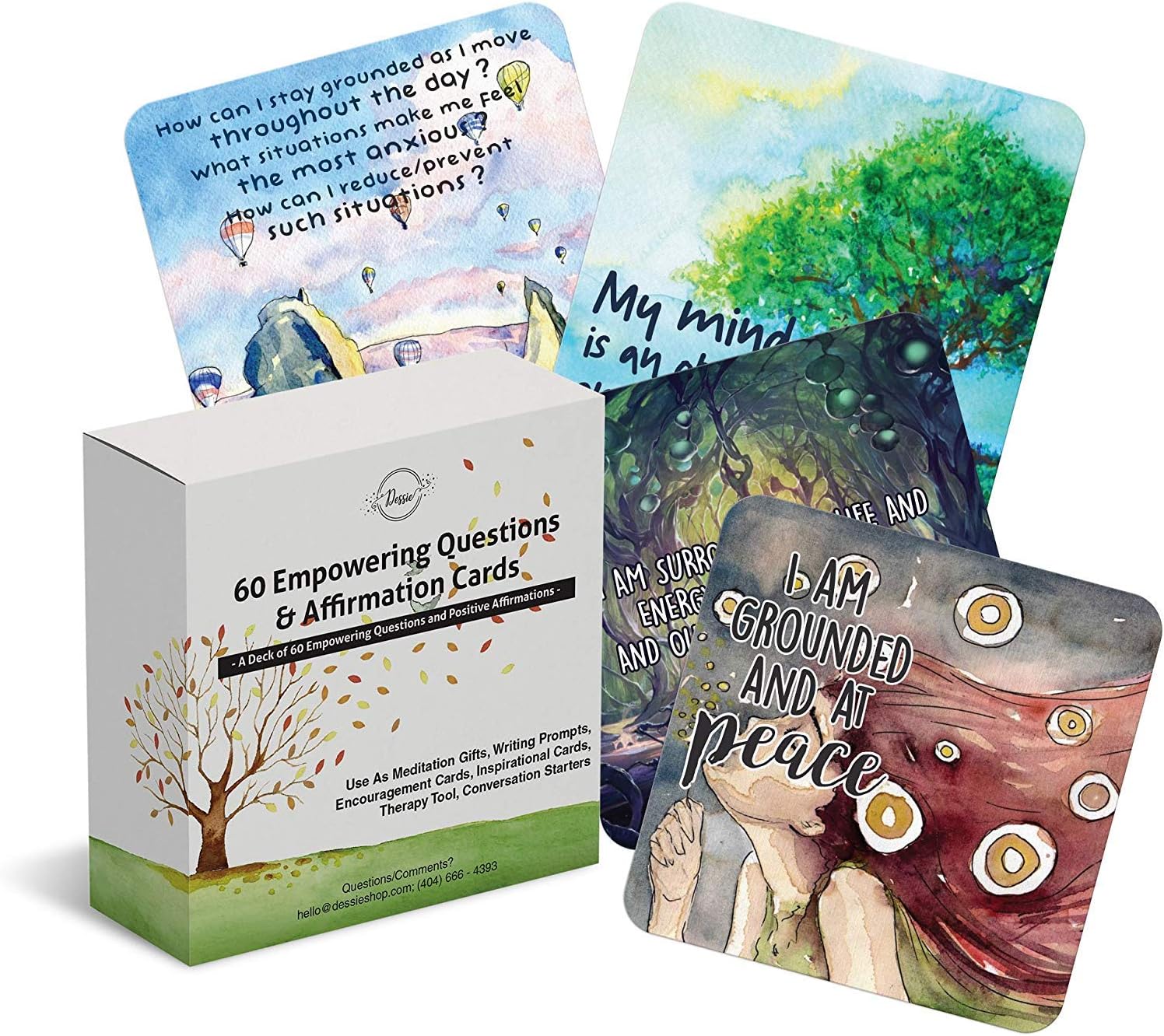 Amazon.com : Dessie 60 Affirmation Cards with Thought Provoking ...