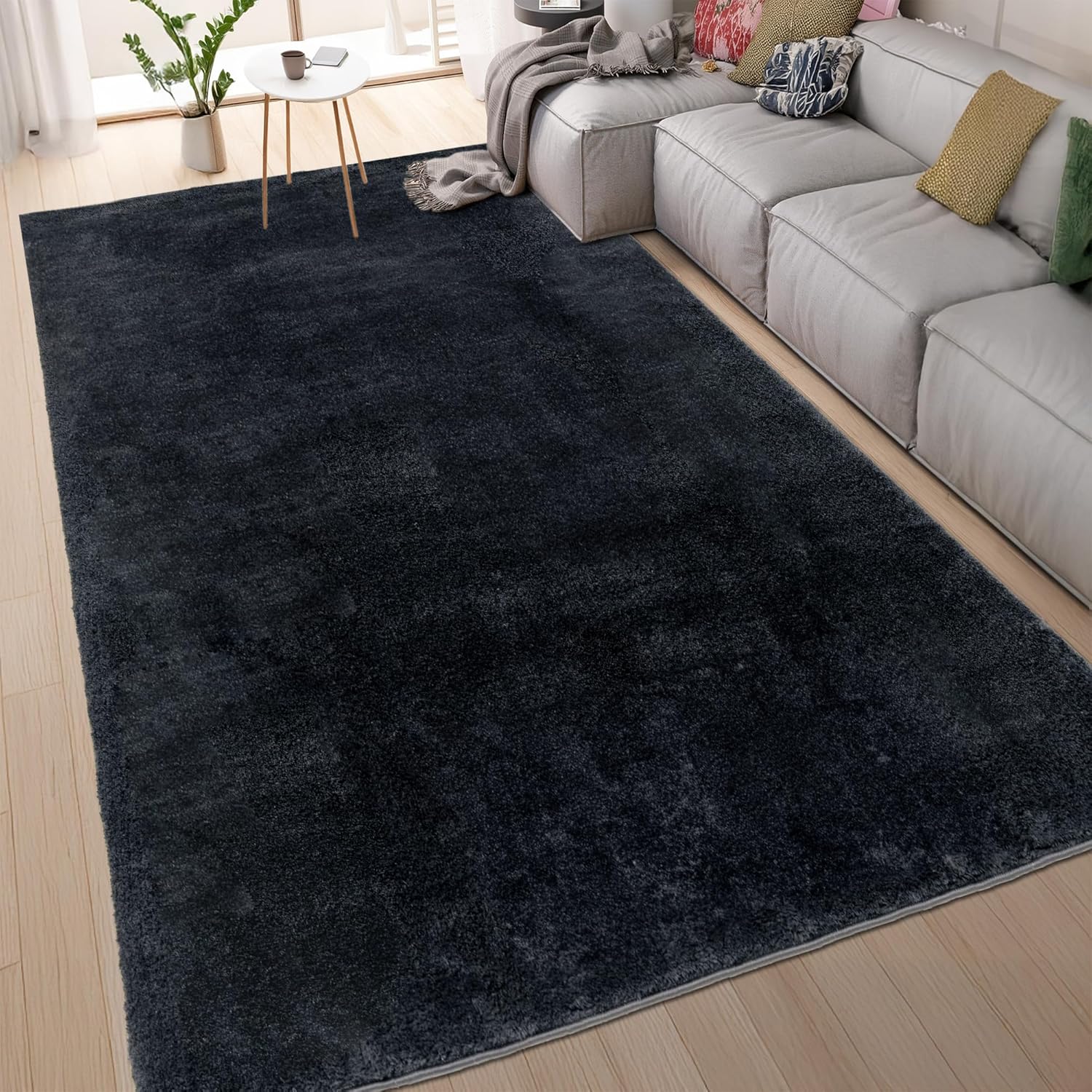 homeart Area Rugs – Soft, Short Pile Monochrome Carpets - Anti-Slip ...