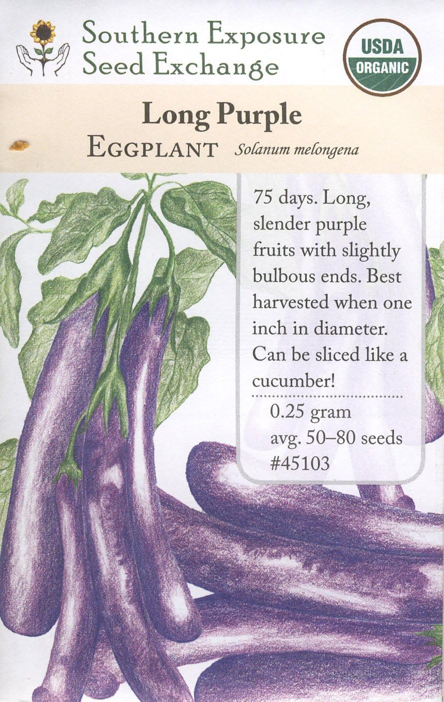 Amazon.com : Honeyman Farms Eggplant Long Purple Seed Packet ...