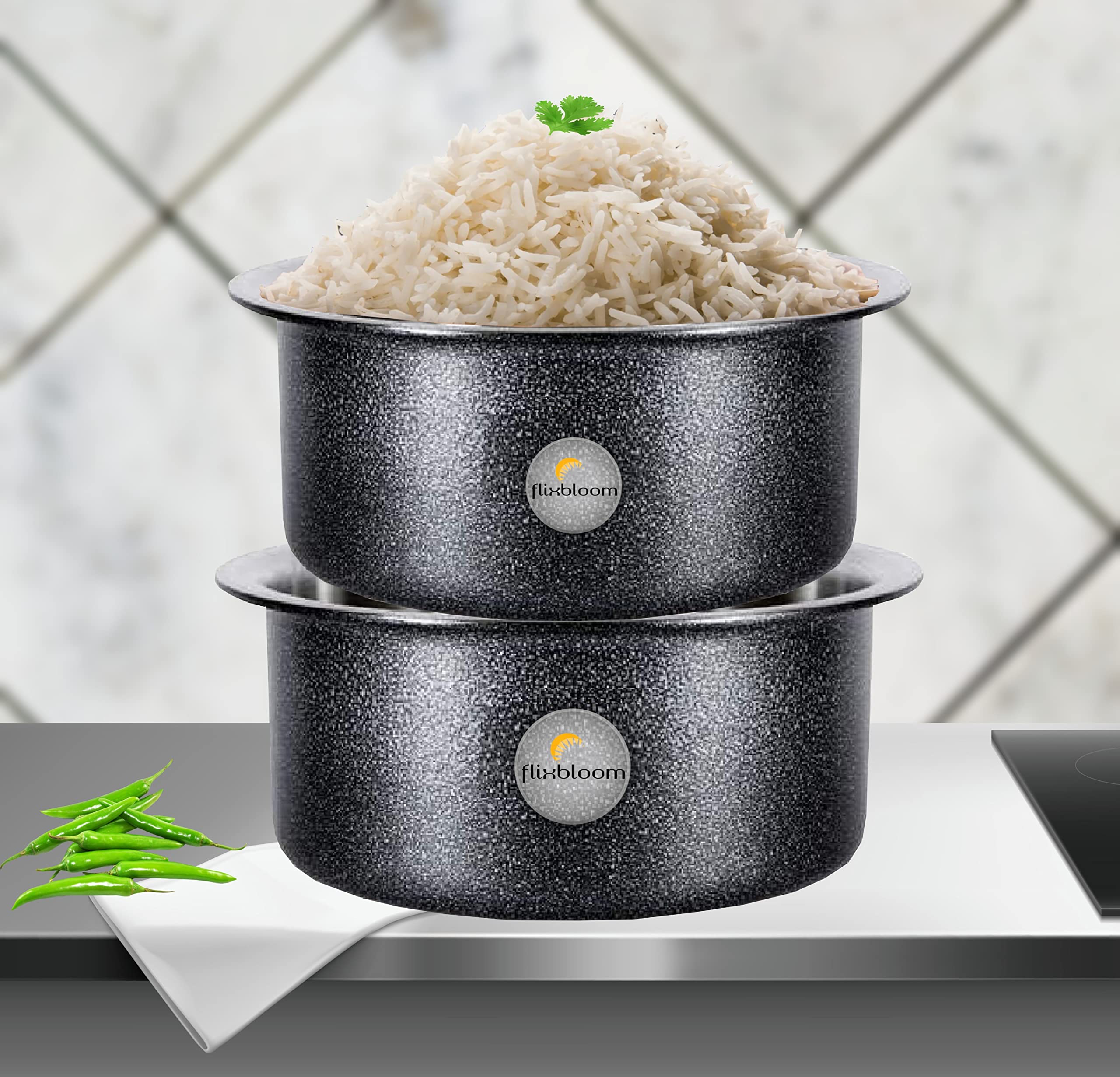 Buy Flixbloom Attractive Perfect Cookware Sets Hard Anodised Tope/Cook ...