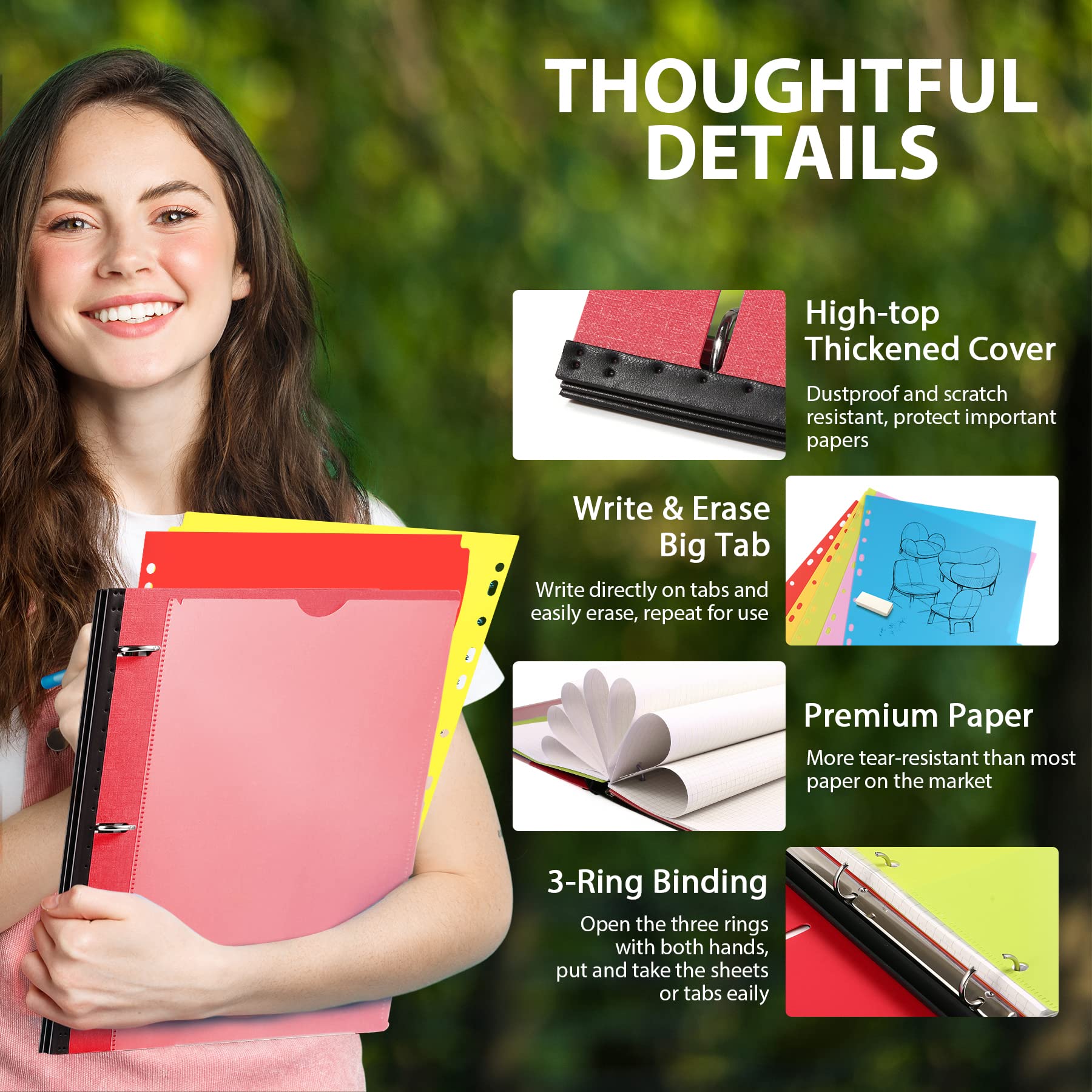 Snapklik.com : WOT I All-in-one Telescoping Binder Notebook, Refillable ...