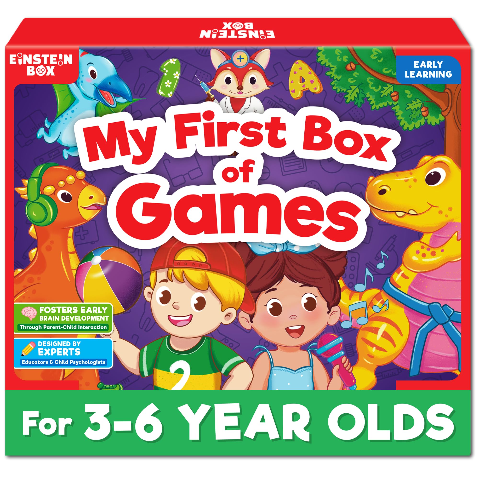 EINSTEIN BOX My First Box of Games for Kids 3+ Years Old | Toys & Gifts for Boys & Girls Ages 3 ...