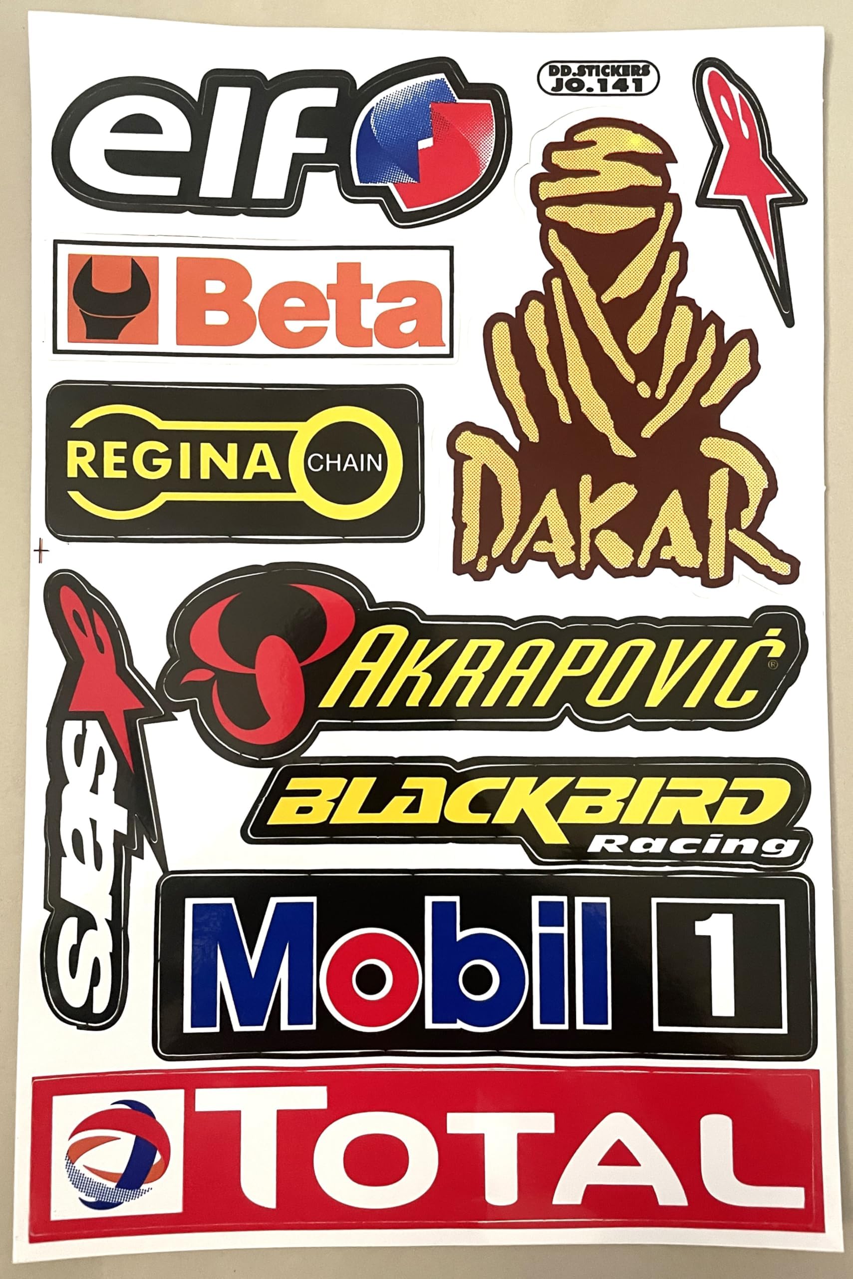 Sponsor Racing Decal Sticker Tuning Racing Sheet Size: 27 x 18 cm for ...