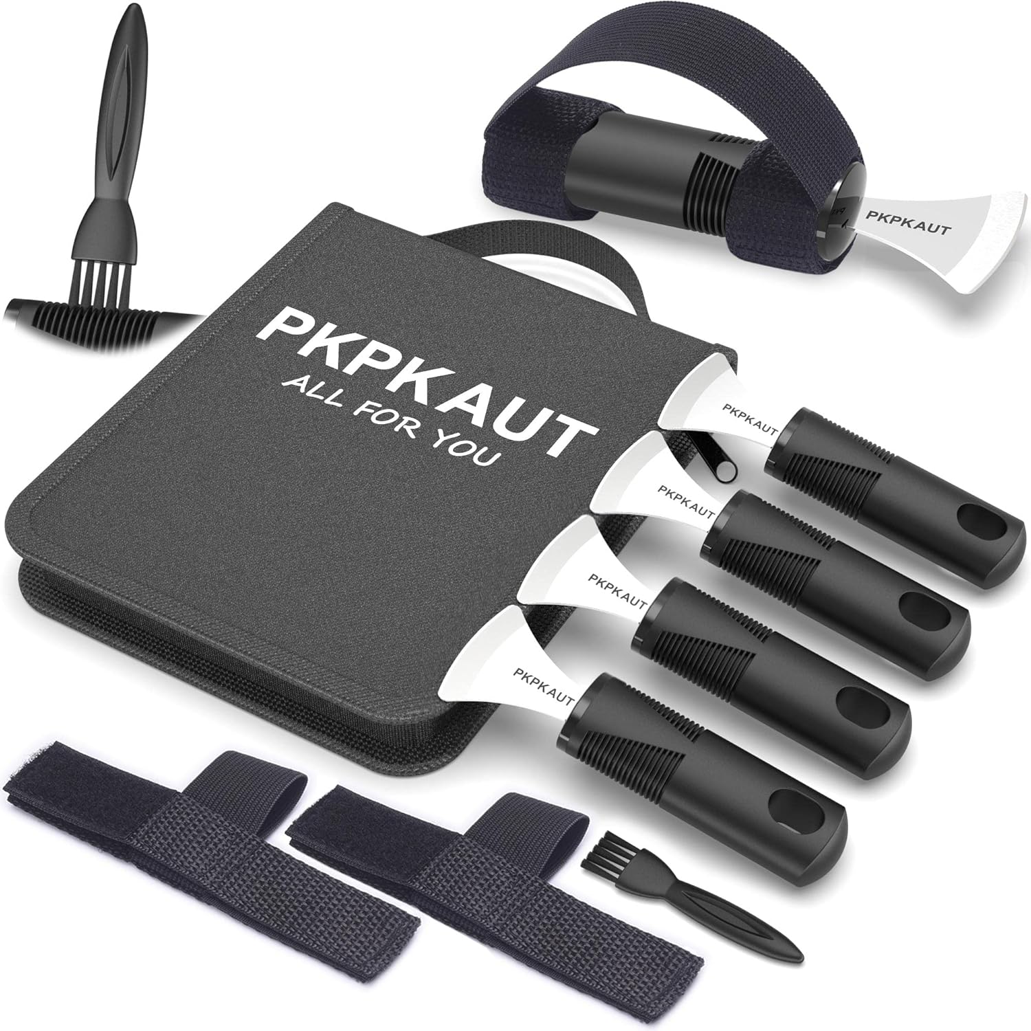 Amazon.com: PKPKAUT Weighted Rocker Knife for One Handed Cutting ...