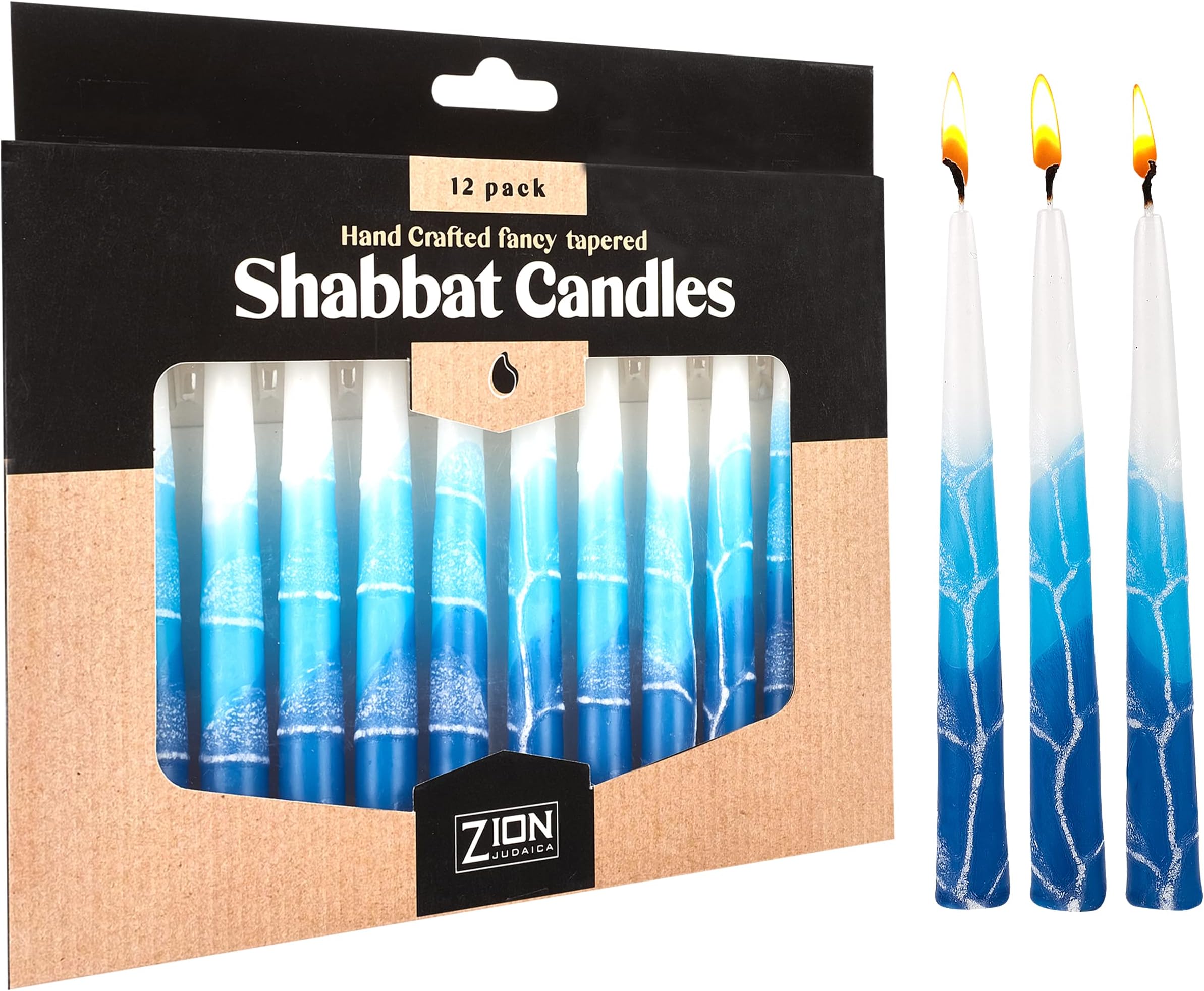 Amazon.com: Yehuda Shabbat Candles (12 Candles), fits all standard ...
