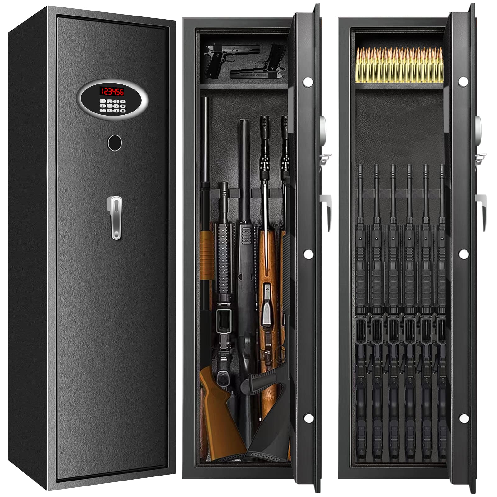 Amazon.com: TOLEBLID 7-8 Extra Large Gun Safes for Home Rifle and ...