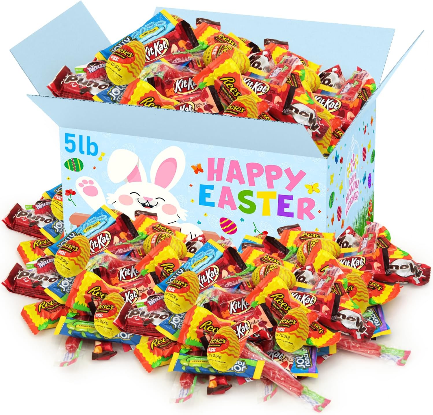 Amazon.com: Bulk Easter Chocolate Candy Mix, 5 Lbs Assorted Variety of ...